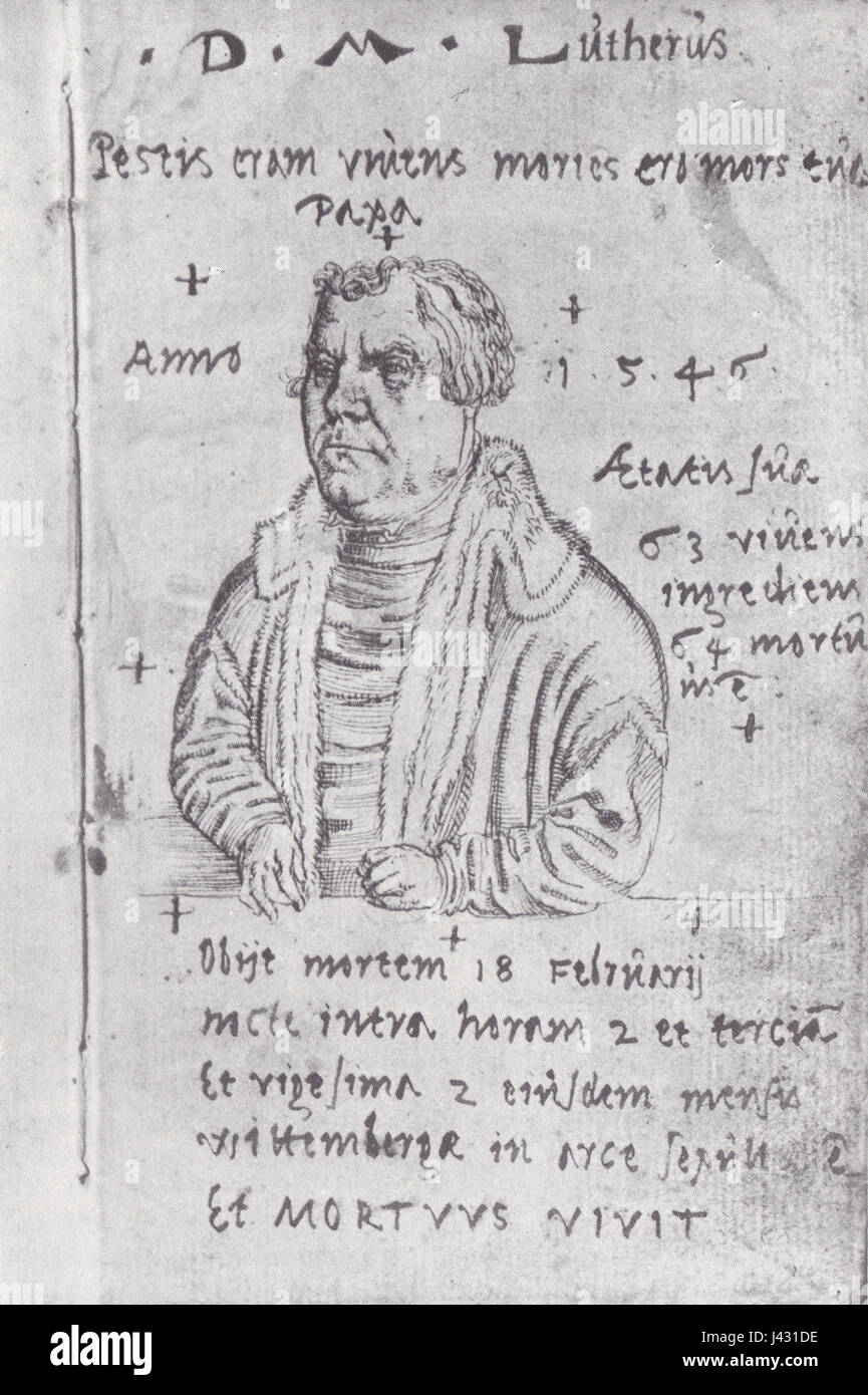 This image depicts Martin Luther, the influential Protestant reformer ...