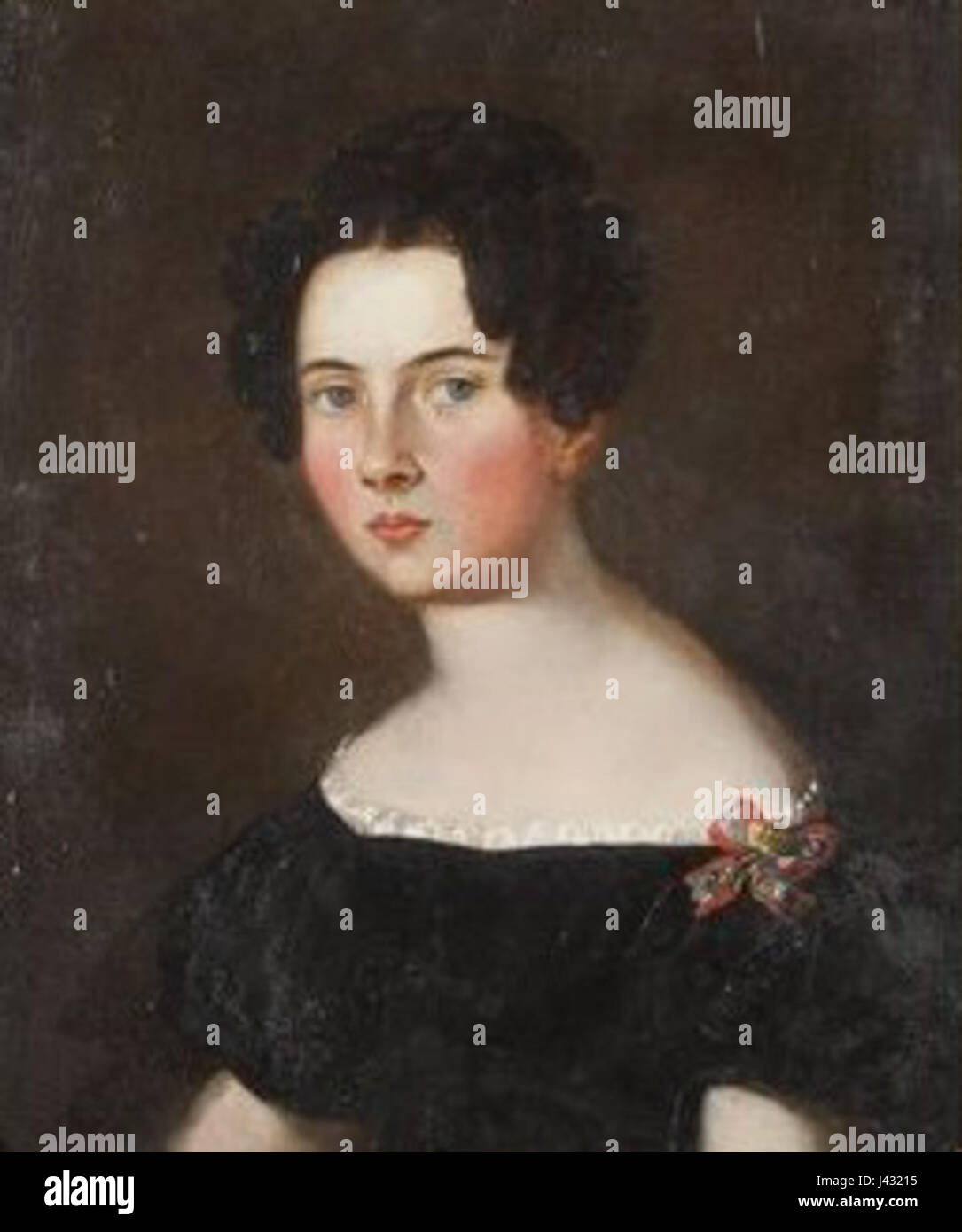 The painting 'Lady with Cypher' features a woman holding a cryptic ...