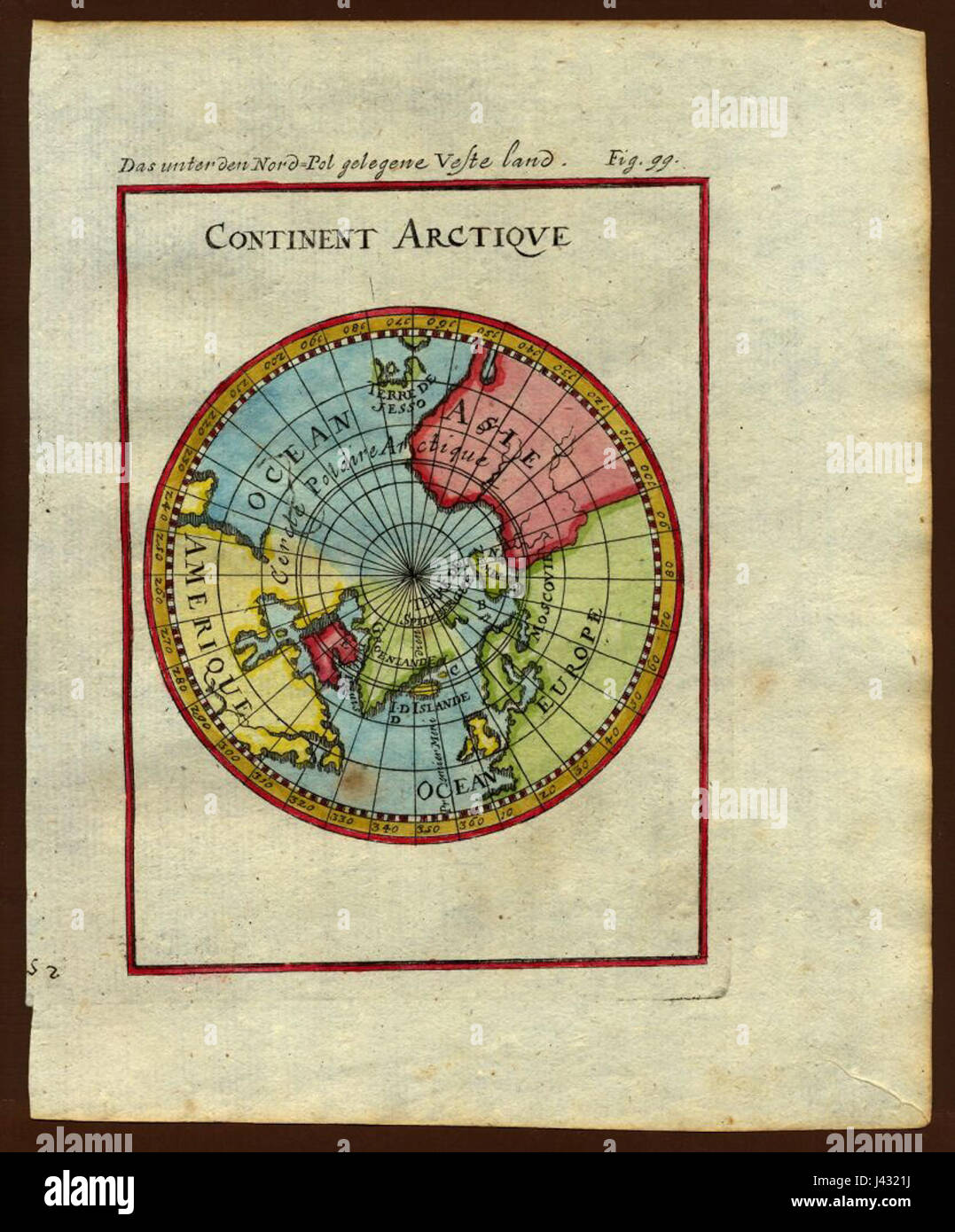 Polar regions map hi-res stock photography and images - Alamy