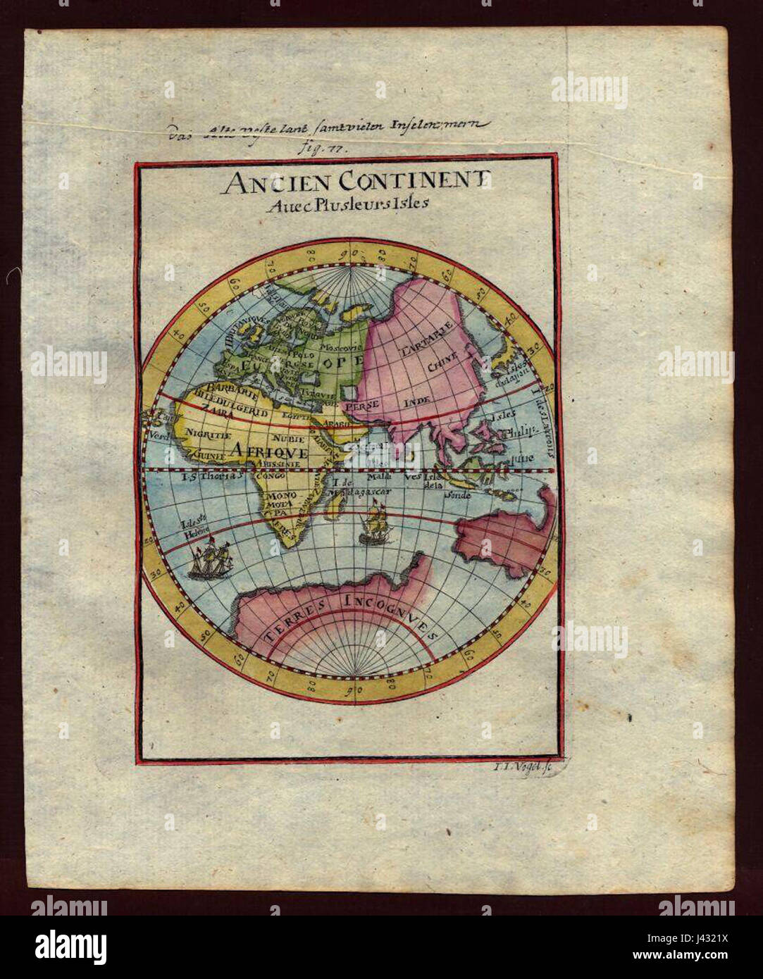 This 1719 map depicts the ancient Eastern Hemisphere, showcasing the ...