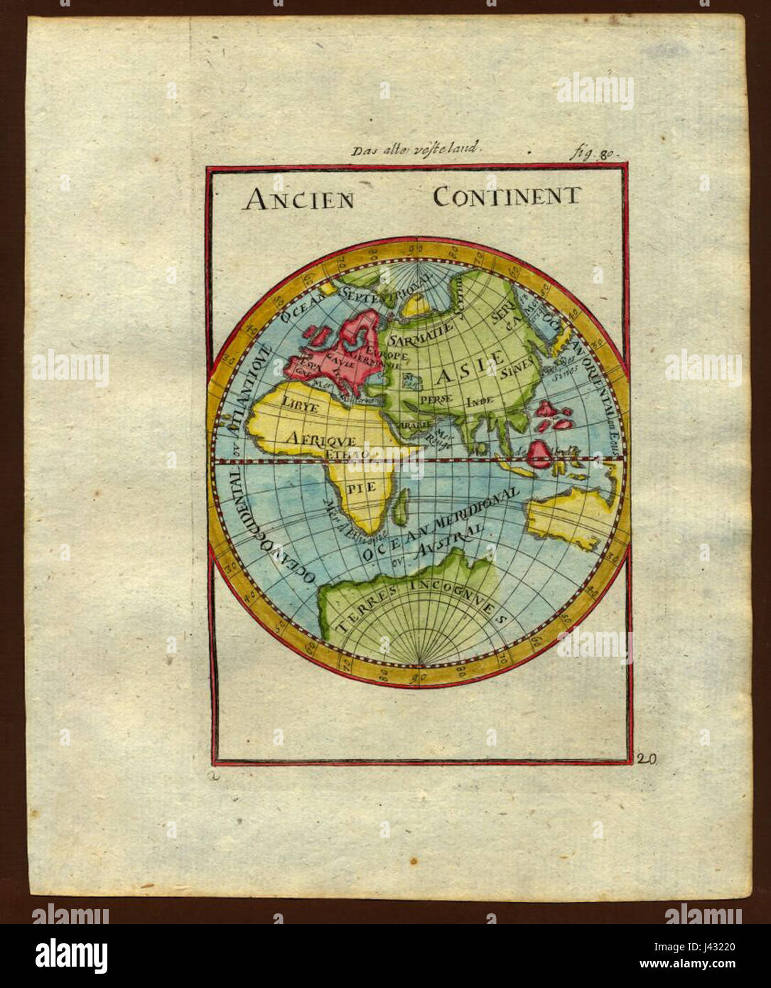 The 'Map of the Ancient Continents' from 1719 provides a historical ...