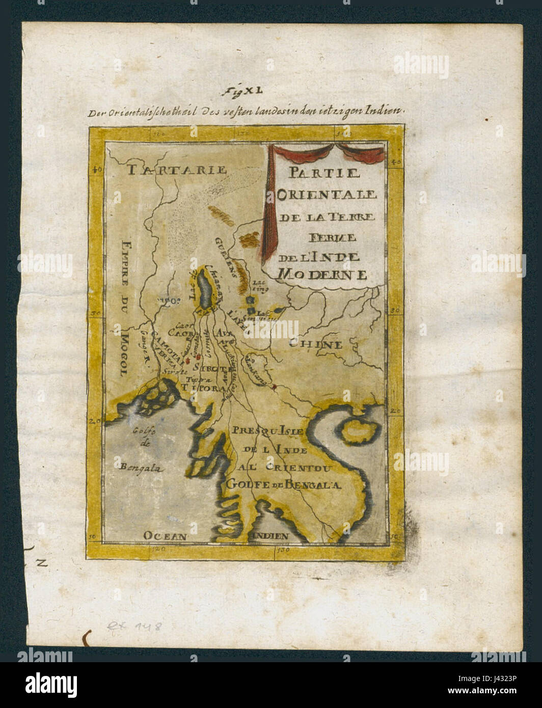 Map of Southeast Asia, 1700 Stock Photo - Alamy