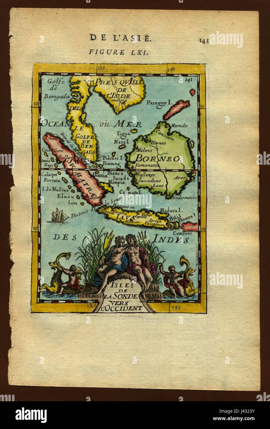 Vintage indonesia map hi-res stock photography and images - Alamy