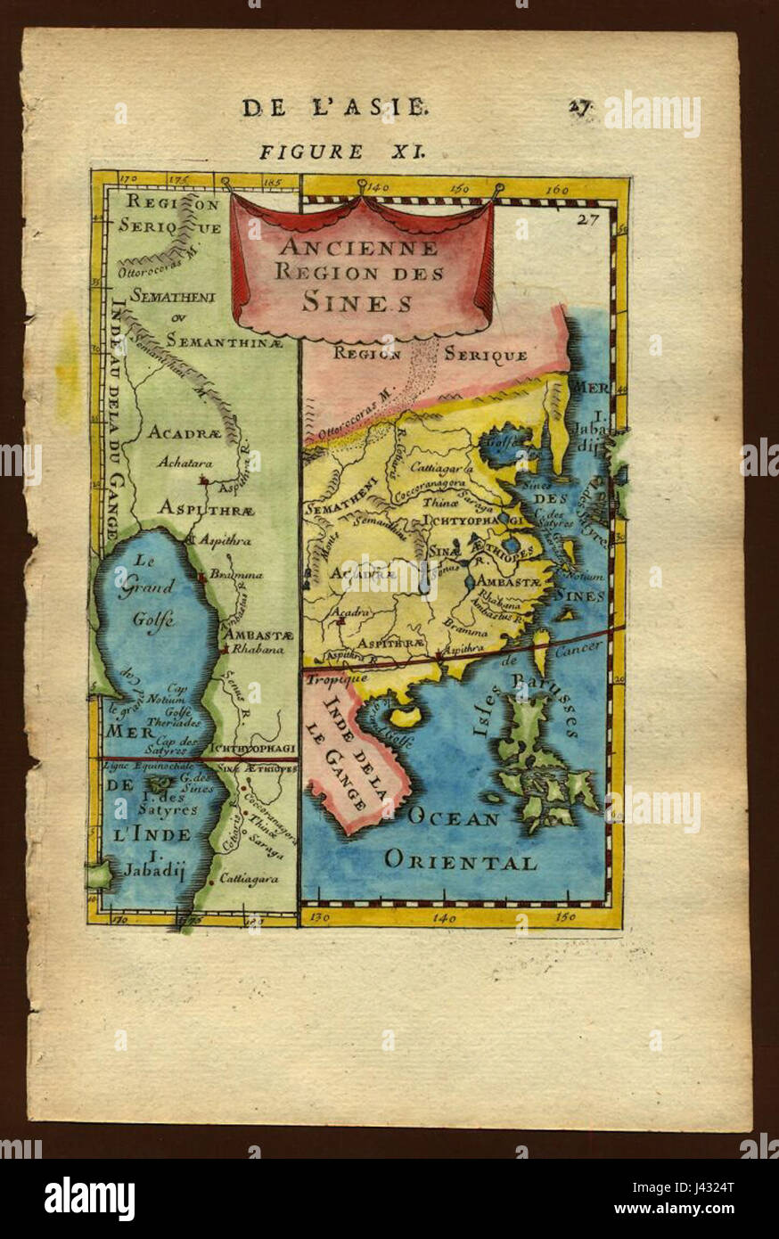 Map of ancient China, 1683 Stock Photo - Alamy