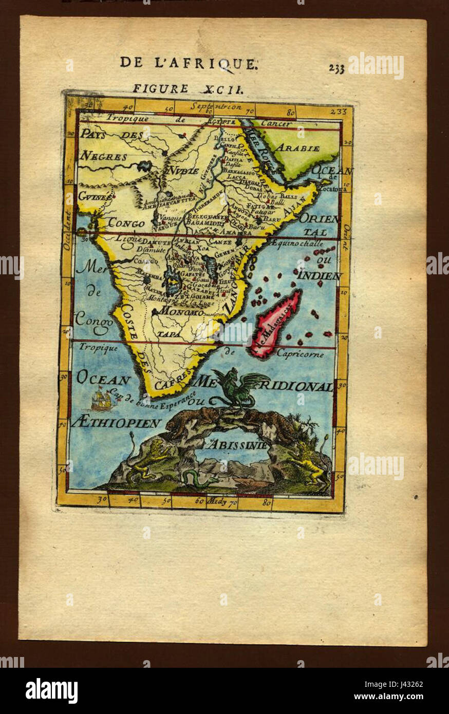 Old map abyssinia hi-res stock photography and images - Alamy