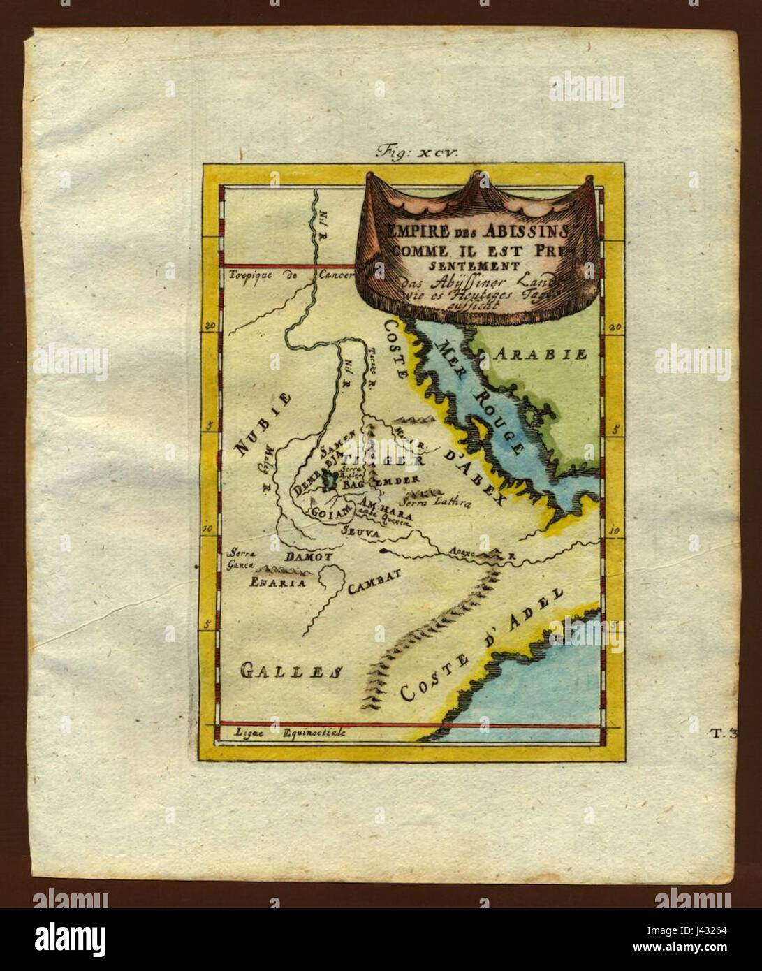 The 1719 map of the Abyssinian Empire, which covers the region known as ...