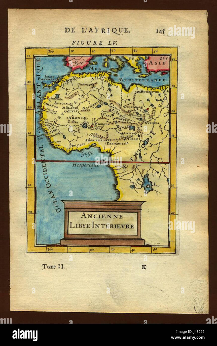 Vintage libya map hi-res stock photography and images - Alamy