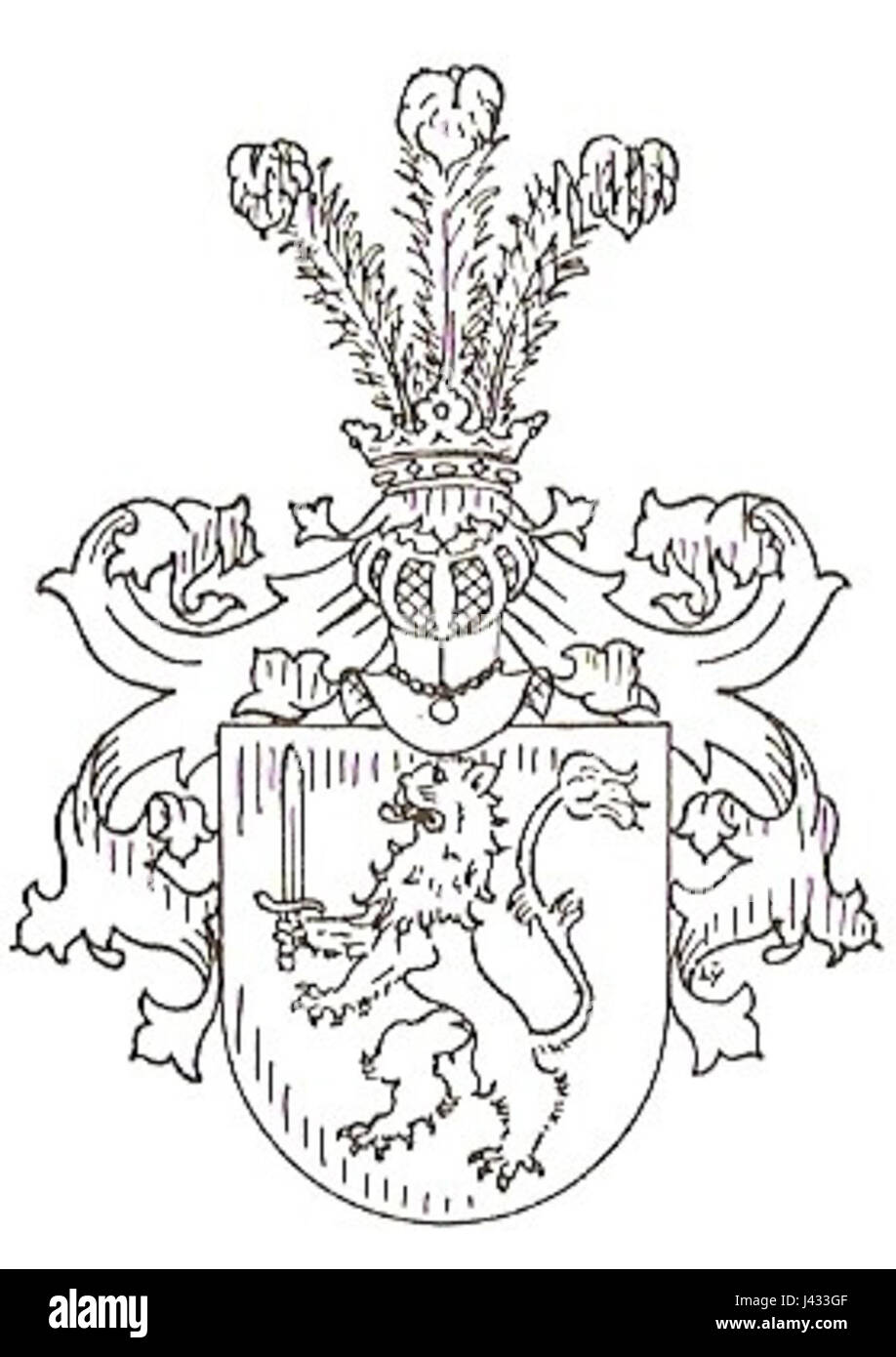 Family crest of arms hi-res stock photography and images - Alamy