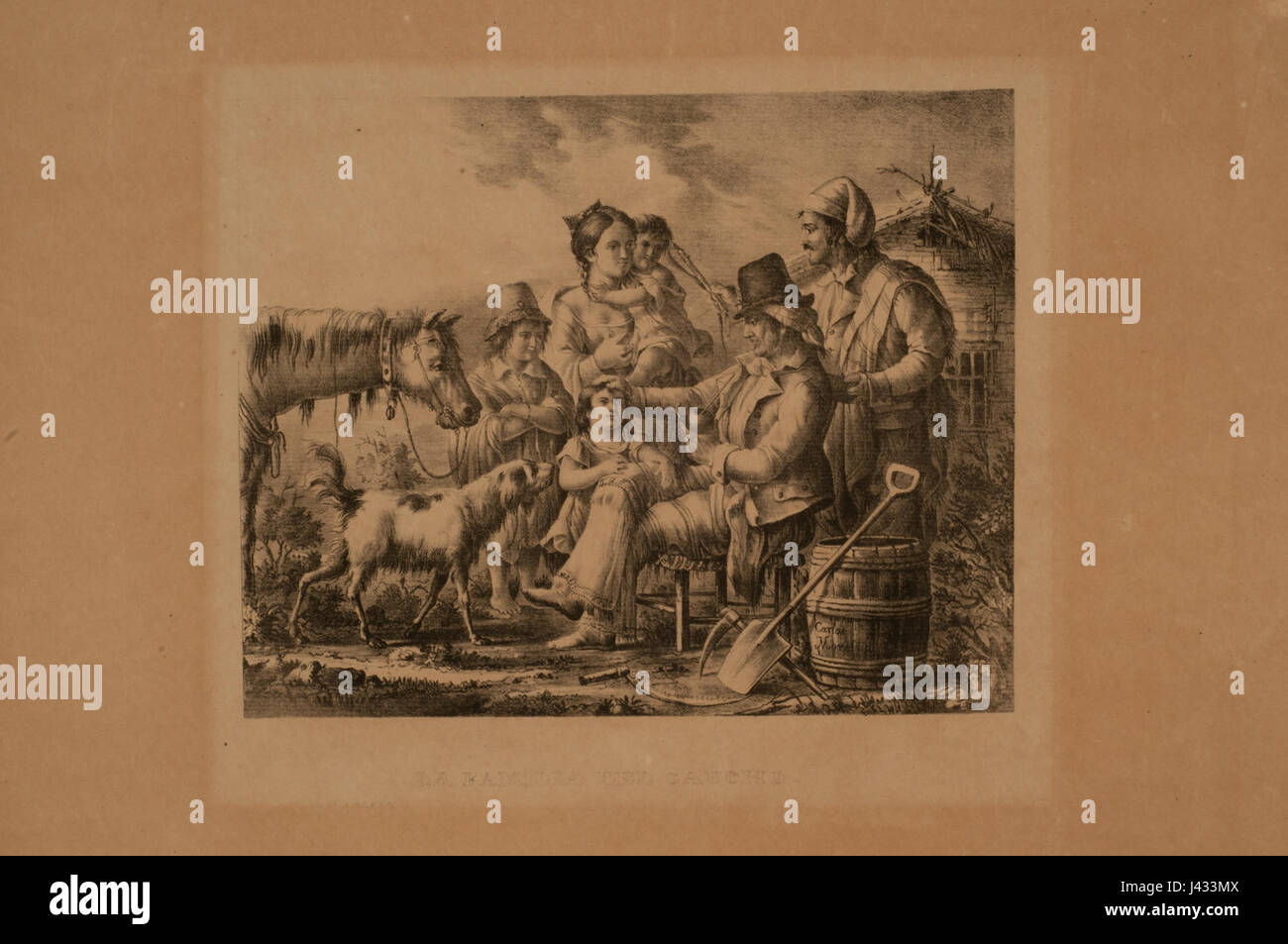 'La familia del Gaucho' is a painting depicting the life of a gaucho ...