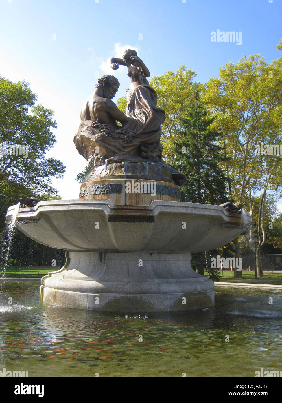 The Mary Schenley Fountain in Pittsburgh, Pennsylvania, is a historical ...