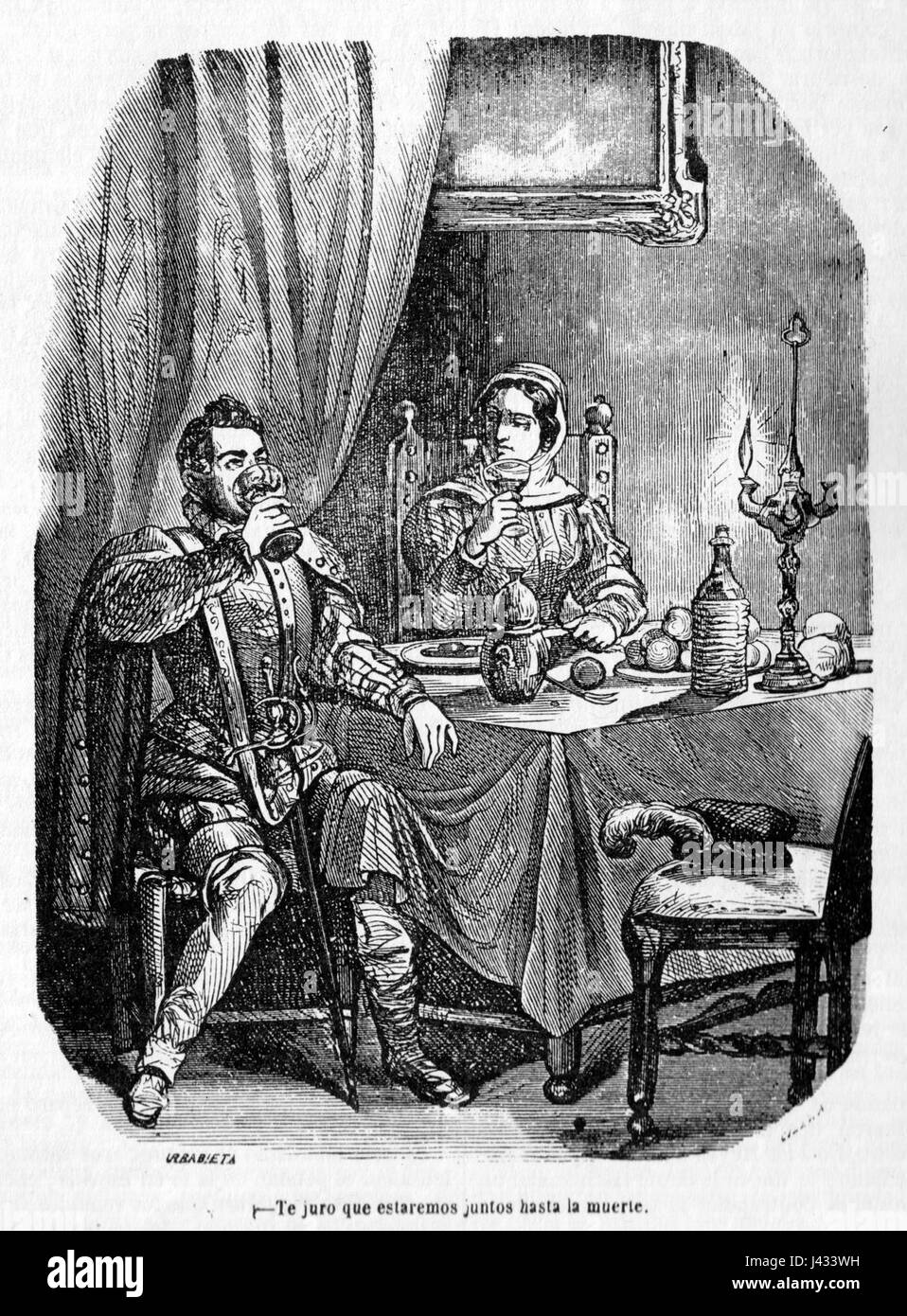 Los Monfies de las Alpujarras Illustration pag 289 Stock Photo - Alamy