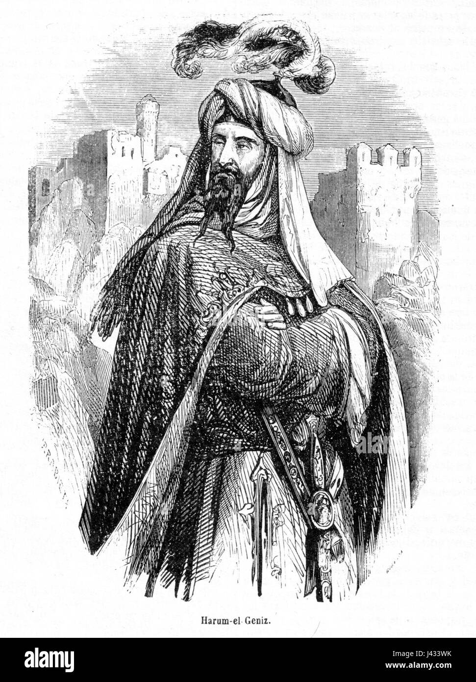 An illustration on page 300 of 'Los Monfies de las Alpujarras' depicts ...