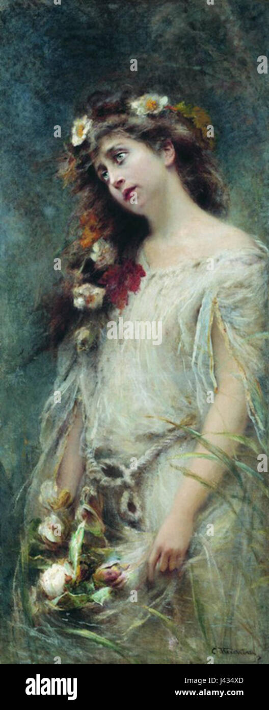 Makovsky's 'Ophelia' depicts the tragic and emotional scene from ...