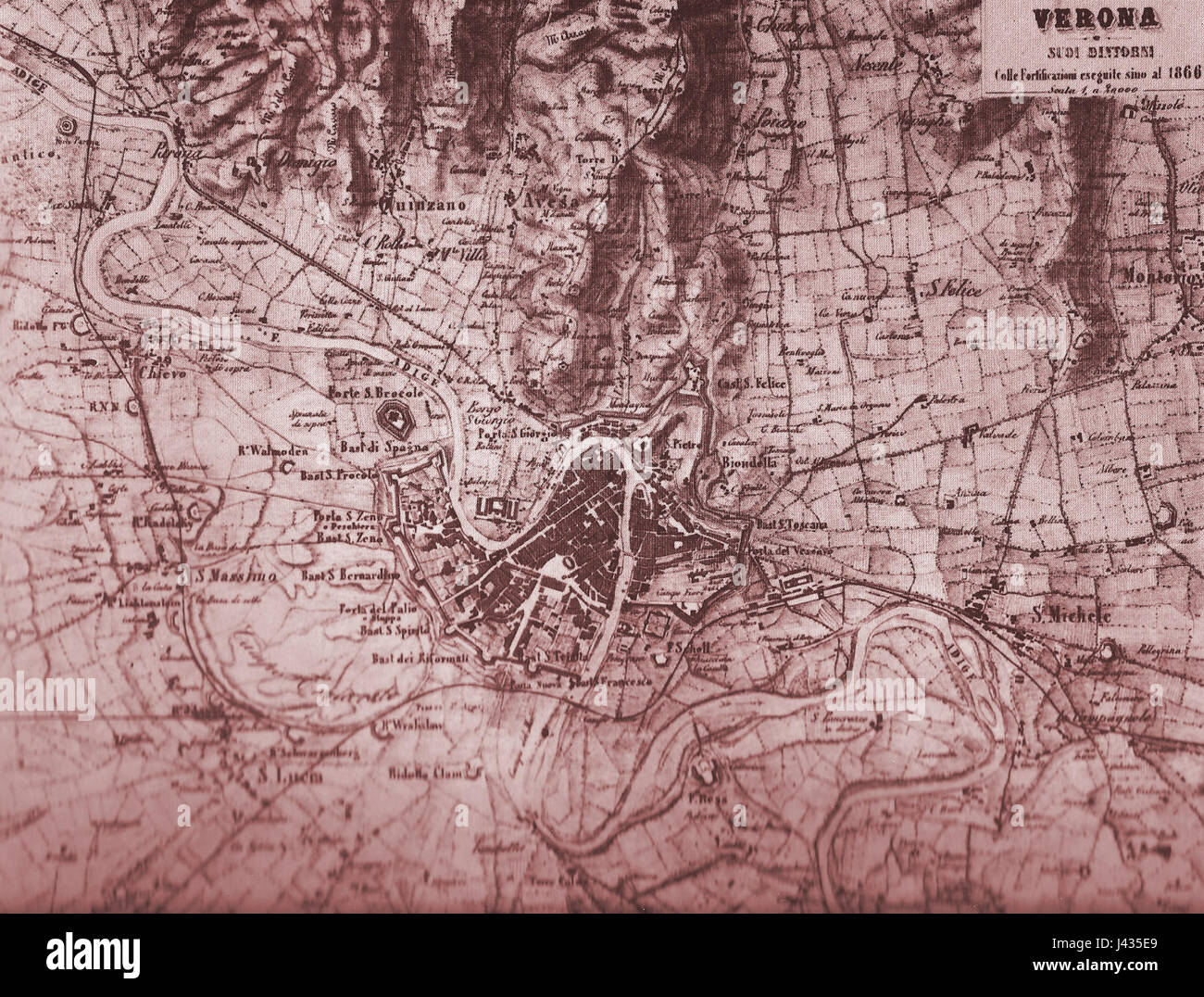 Verona provincia map hi-res stock photography and images - Alamy