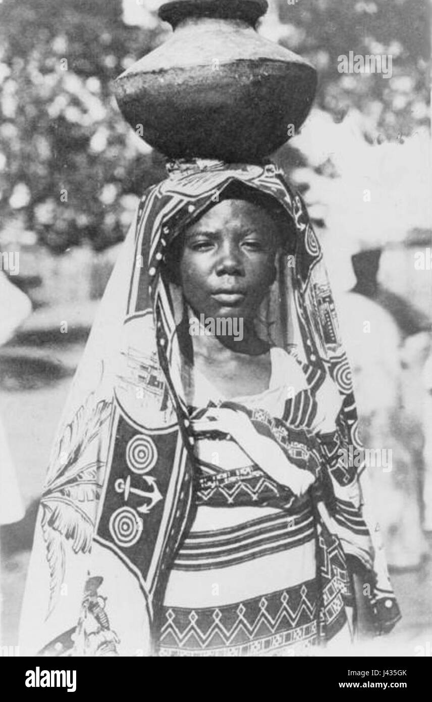 A photograph of a woman from the Comoros Islands, taken in Madagascar ...