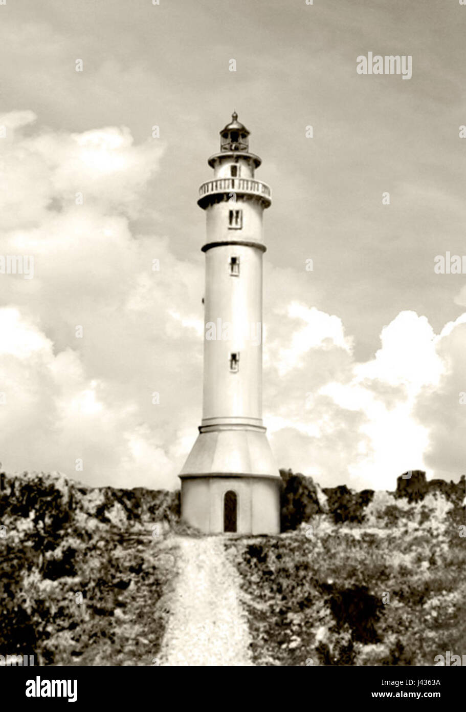 Maniguin Island Lighthouse Stock Photo - Alamy