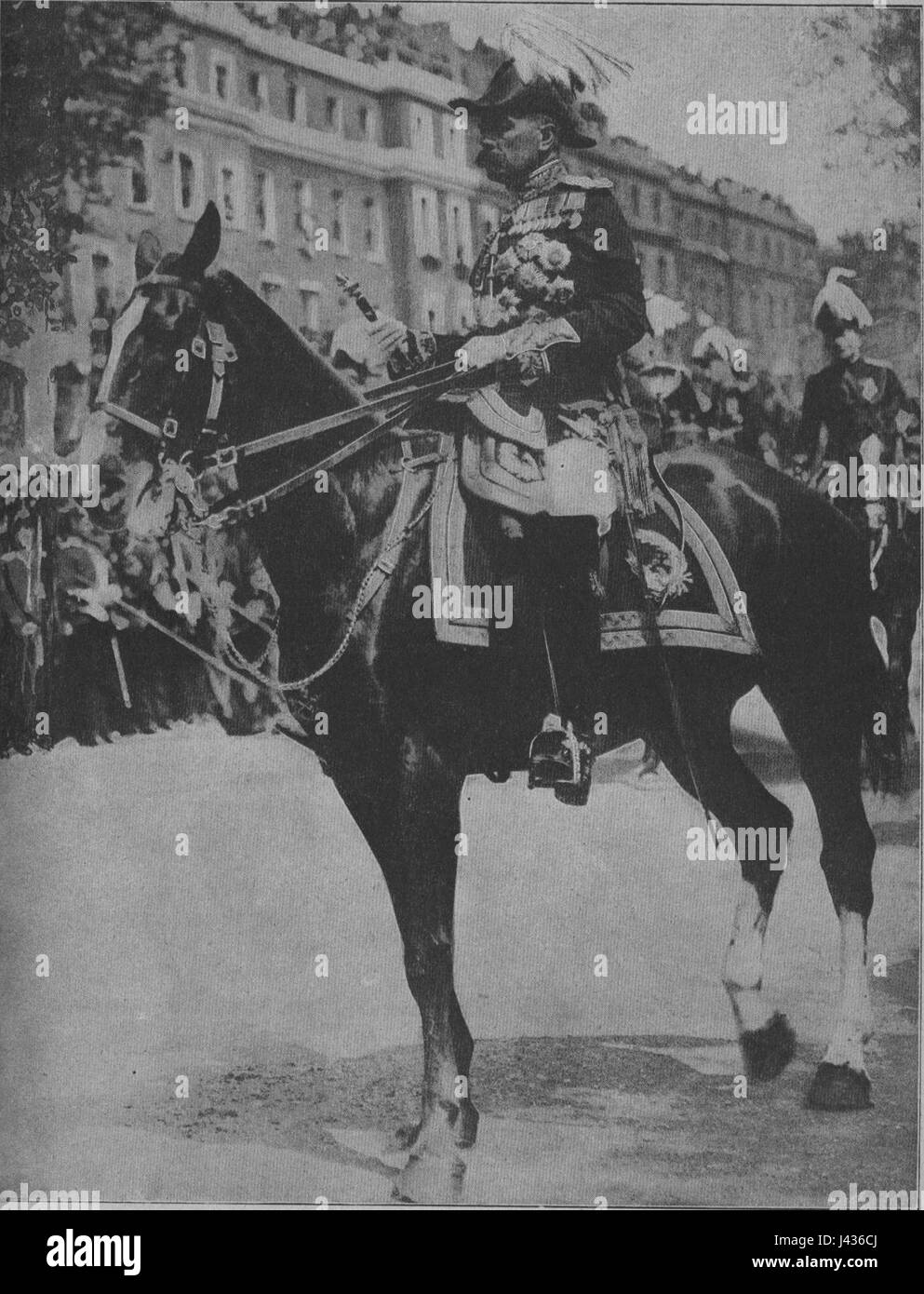 This image depicts Lord Kitchener, a prominent British military figure ...