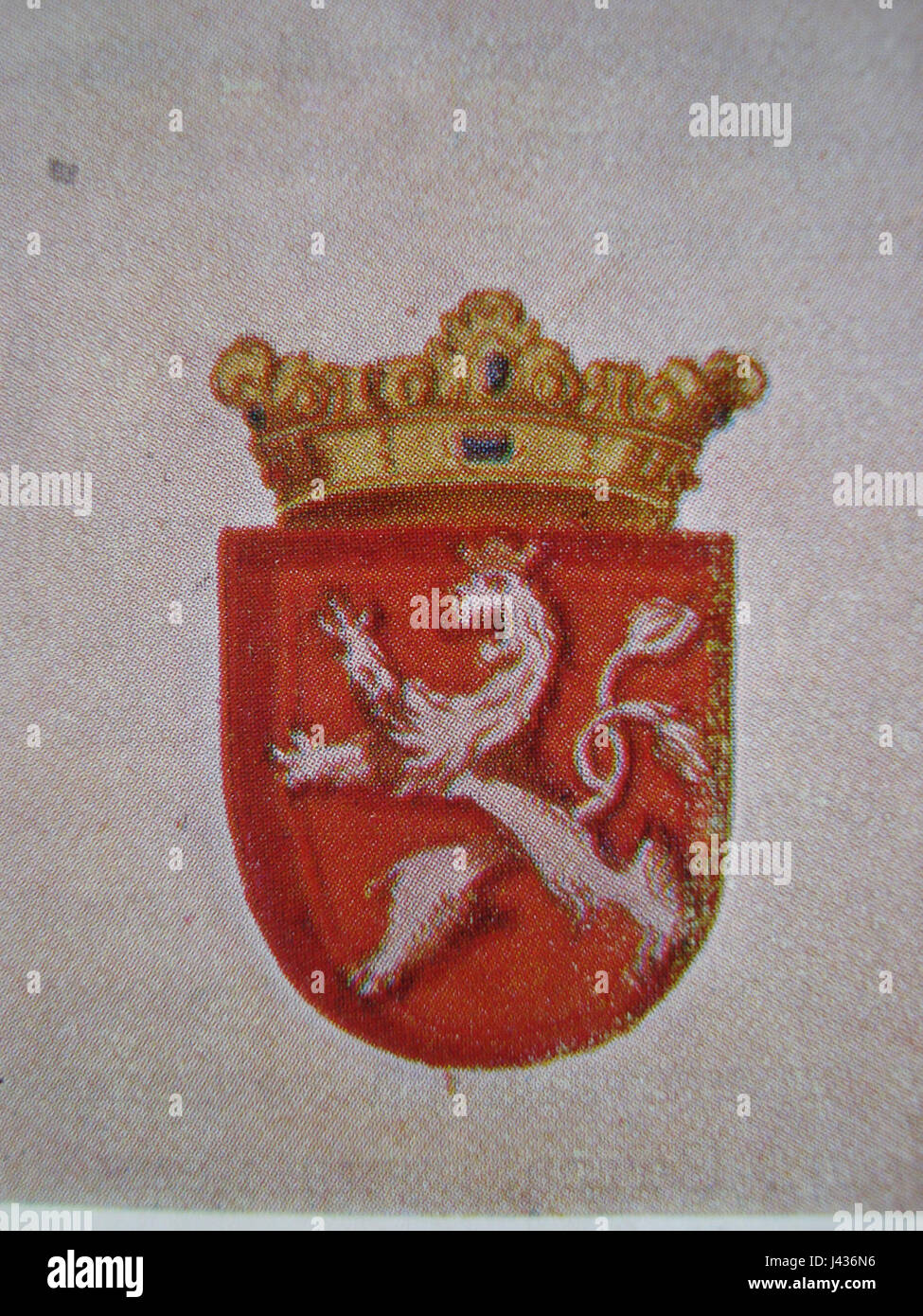 The Macedonian coat of arms from 1636 to 1638 represents the heraldic ...