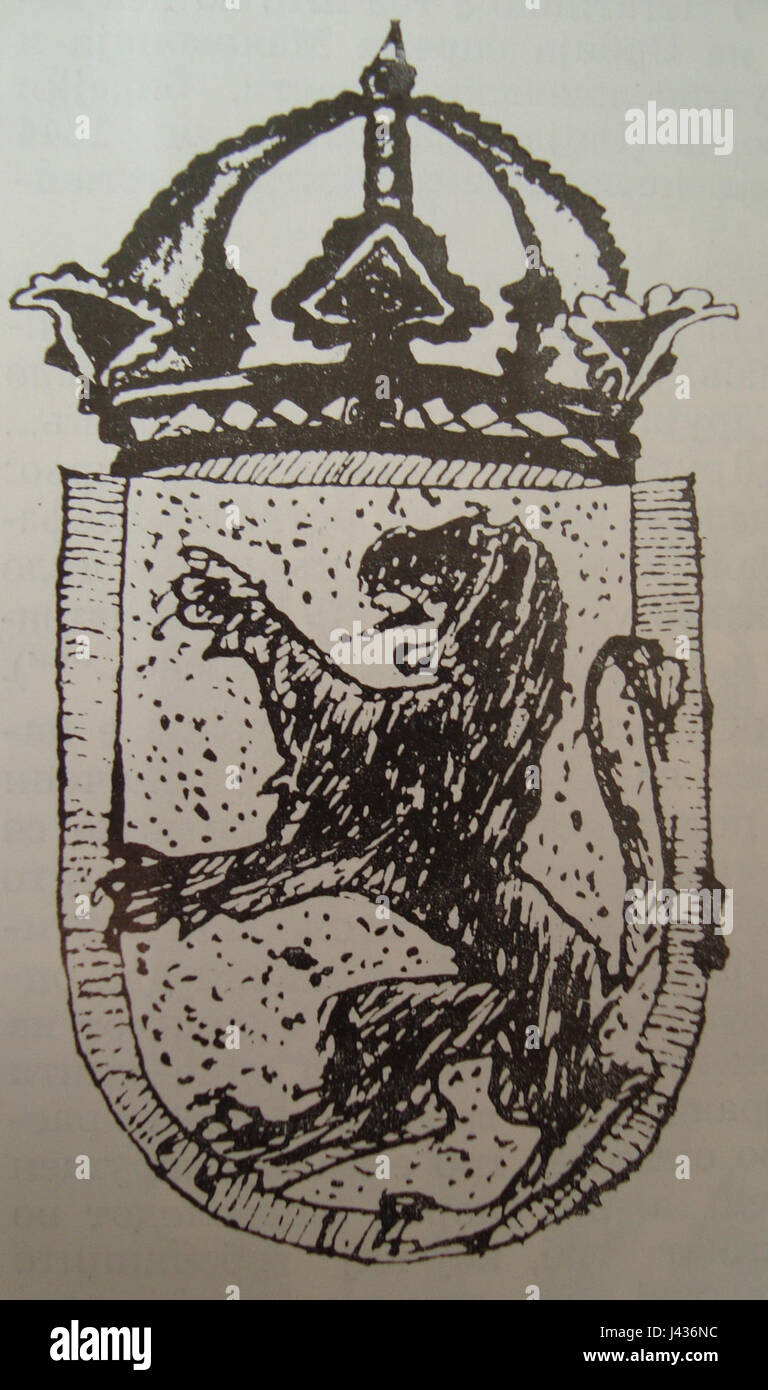 Macedonian coat of arms from Paisi's book second drawing Stock Photo ...
