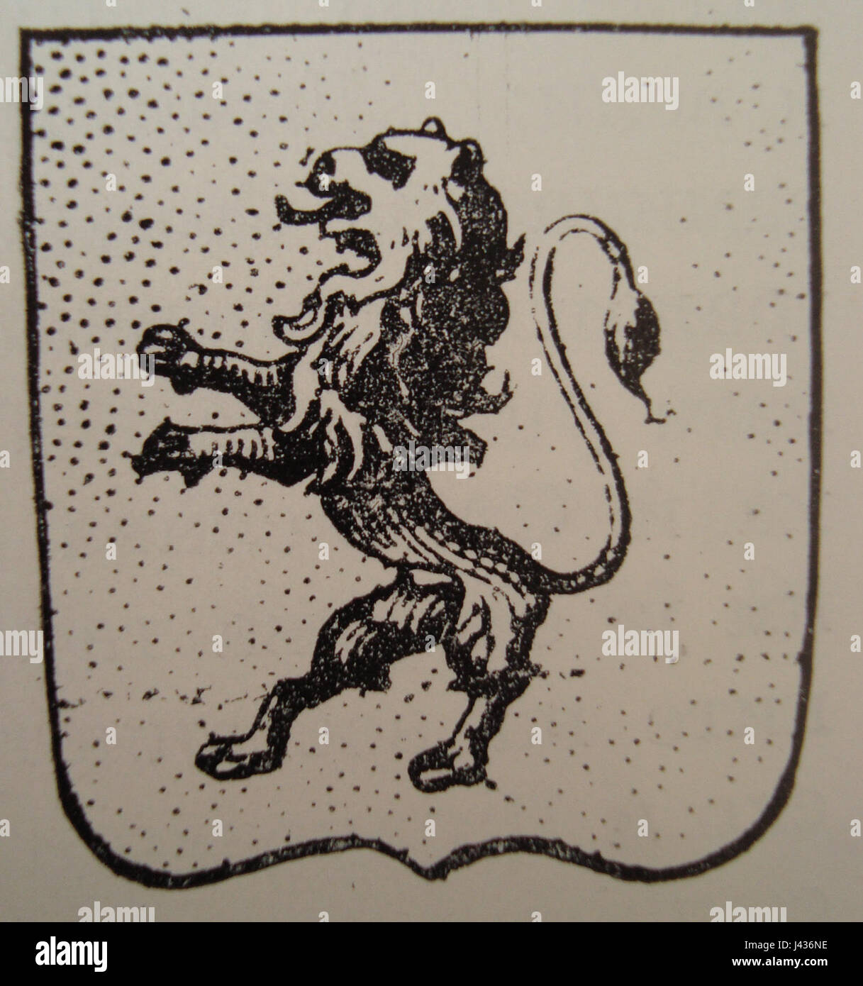 Macedonian coat of arms, 1851 Stock Photo - Alamy