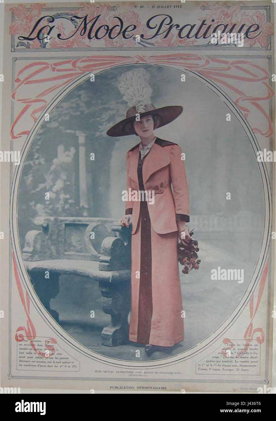 La Mode Practique's 1912 edition showcases a pink suit design ...