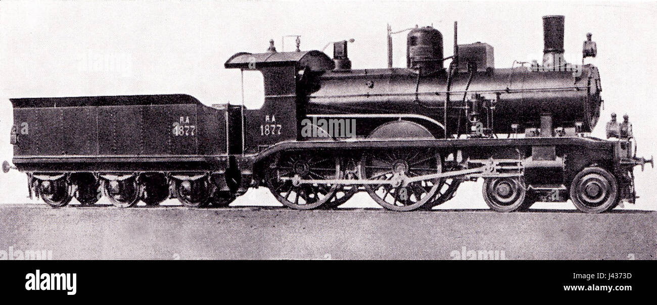 The RA 1877 locomotive is a steam engine from the late 19th century ...