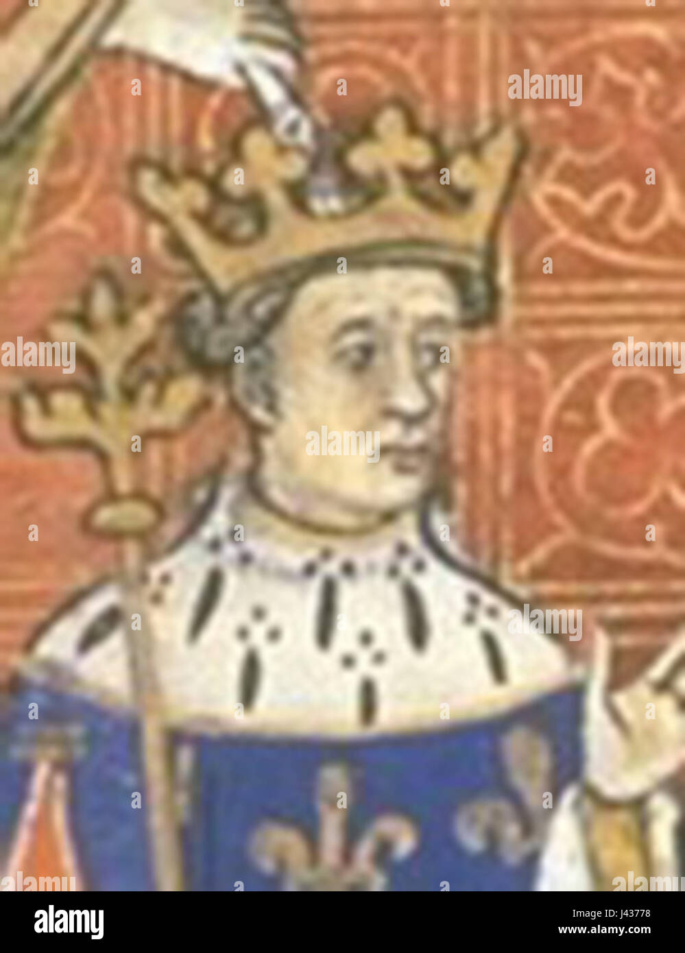 This title likely refers to a portrait or representation of Louis VIII ...