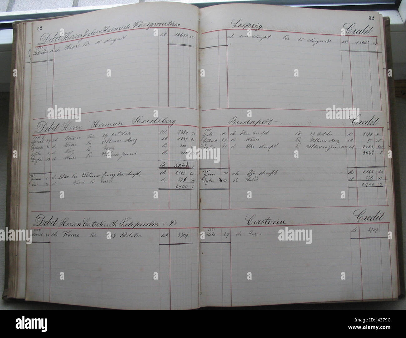 Ledger book vintage illustration hi-res stock photography and images ...