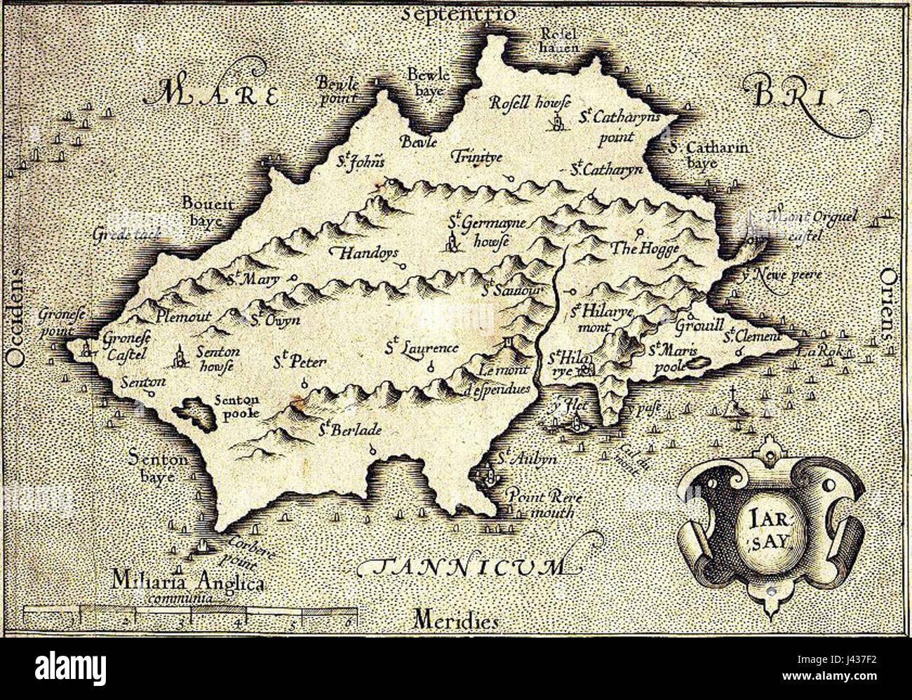 Map jersey channel islands hi-res stock photography and images - Alamy