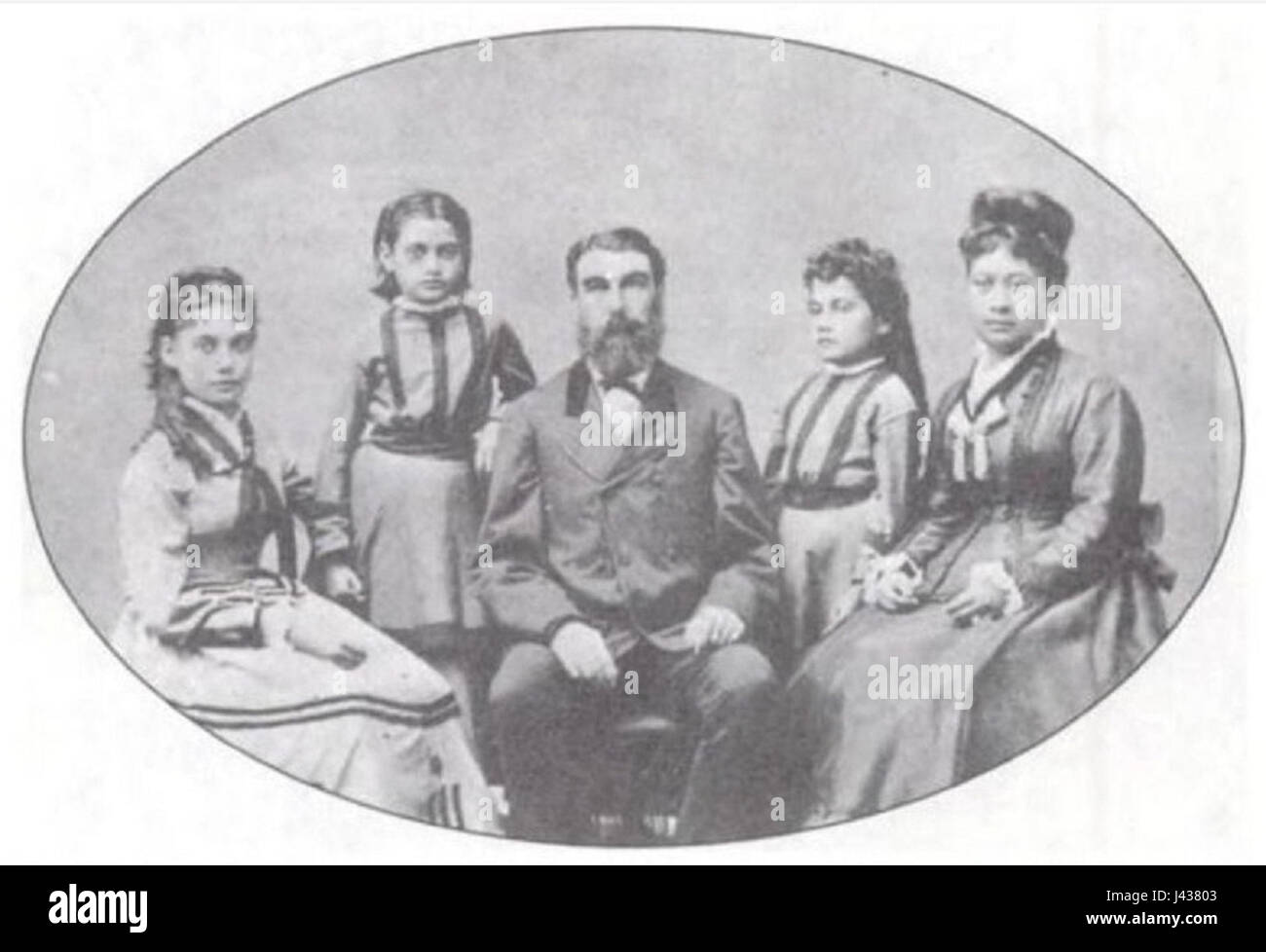 Likelike and Archibald Cleghorn with family Stock Photo - Alamy