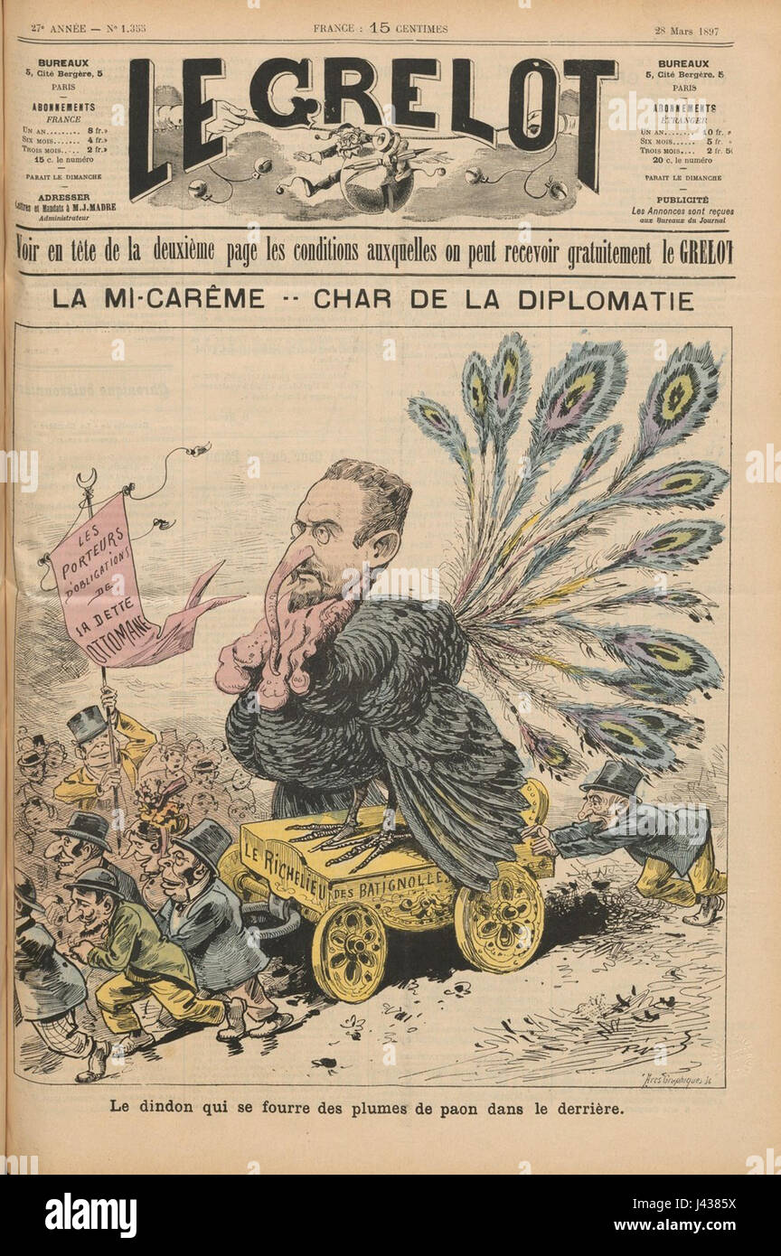 Le Grelot 28 mars 1897 Stock Photo - Alamy