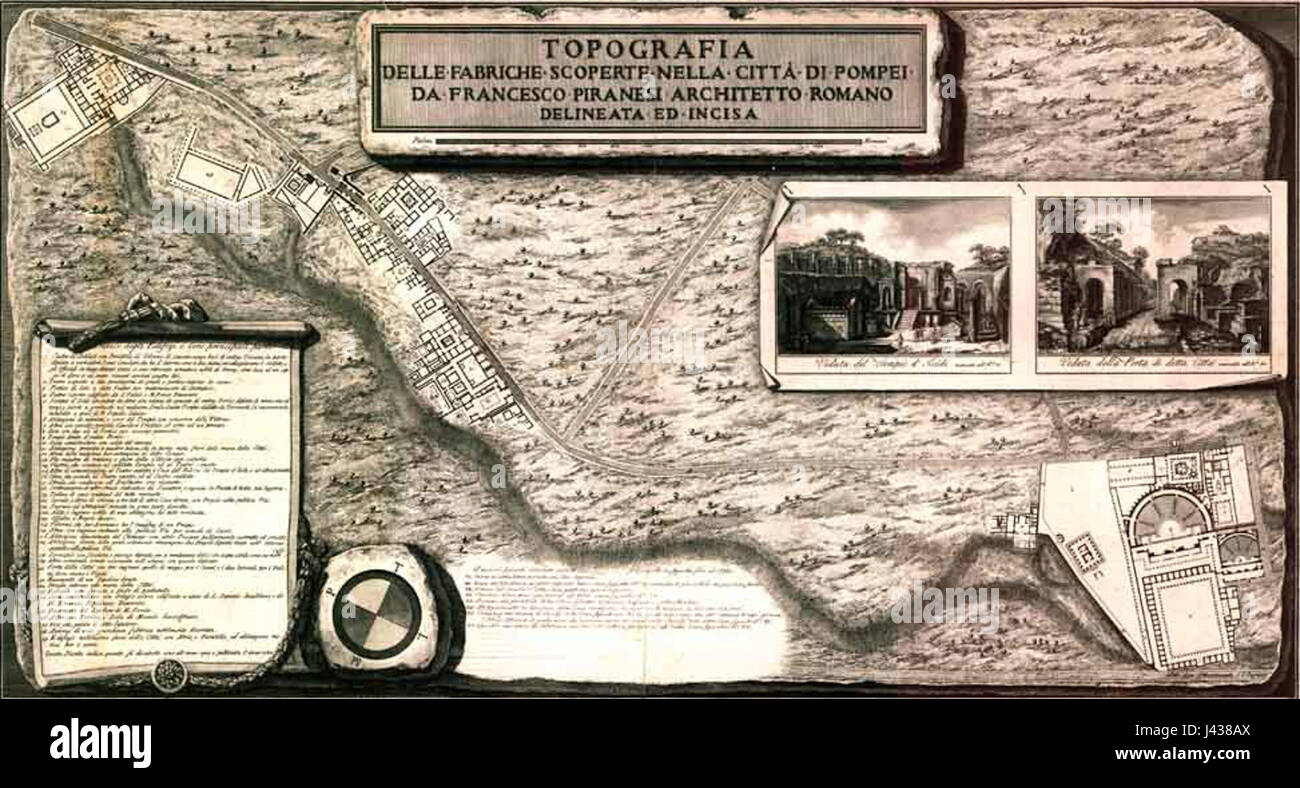 Ancient map of city of rome hi-res stock photography and images - Alamy