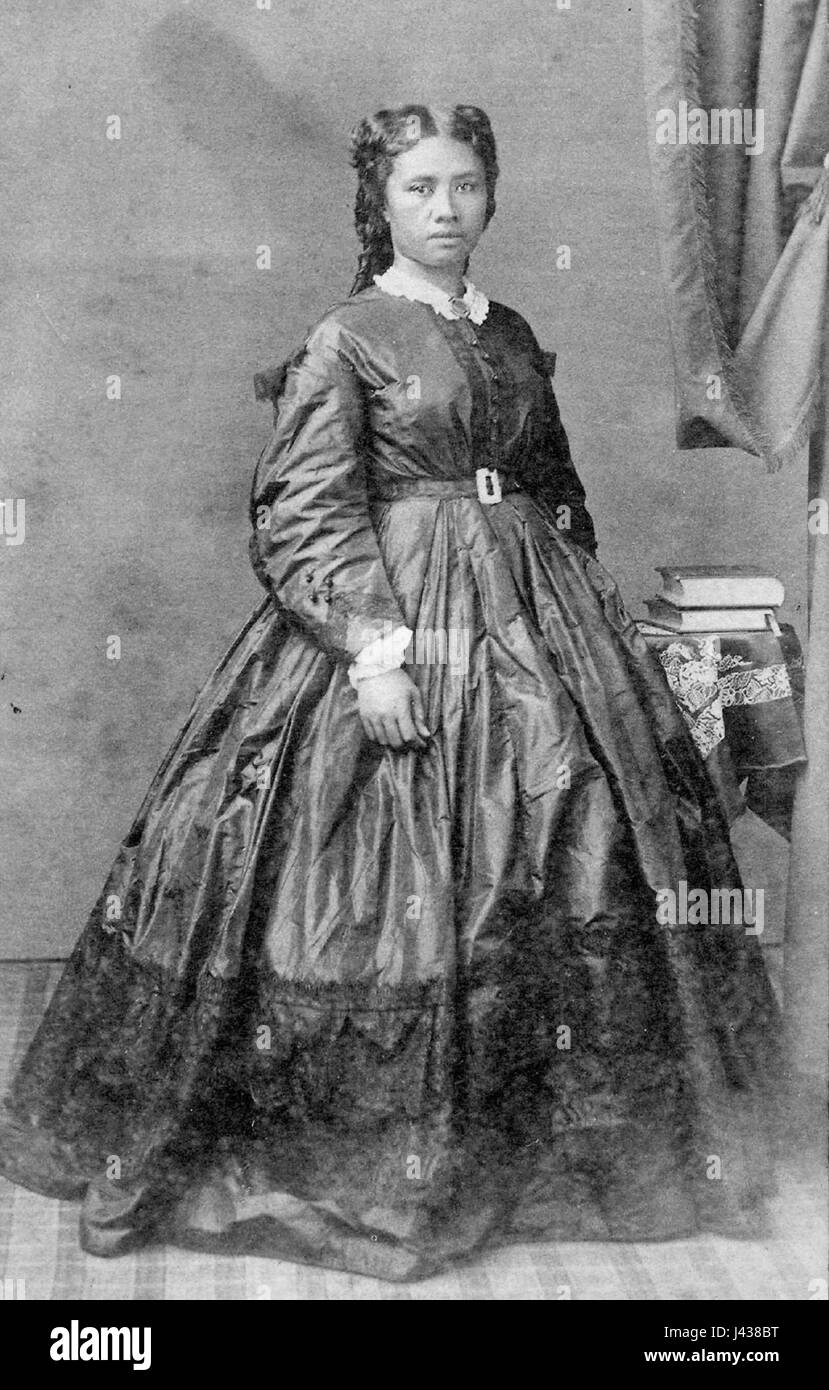 Queen Liliuokalani of Hawaii, pictured in 1865, was the last monarch of ...