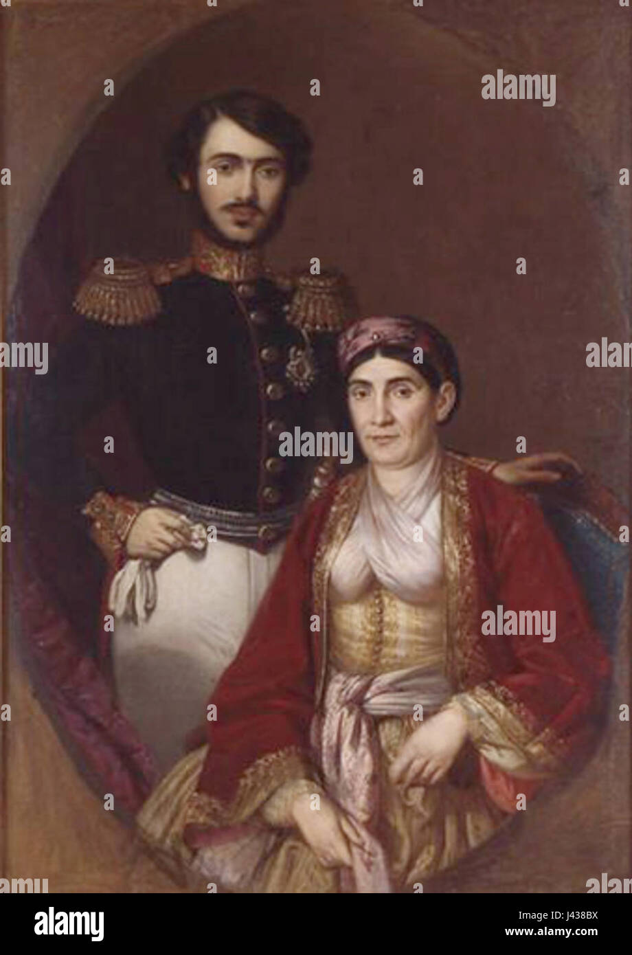 Ljubica Obrenovic sa sinom Milanom Stock Photo - Alamy