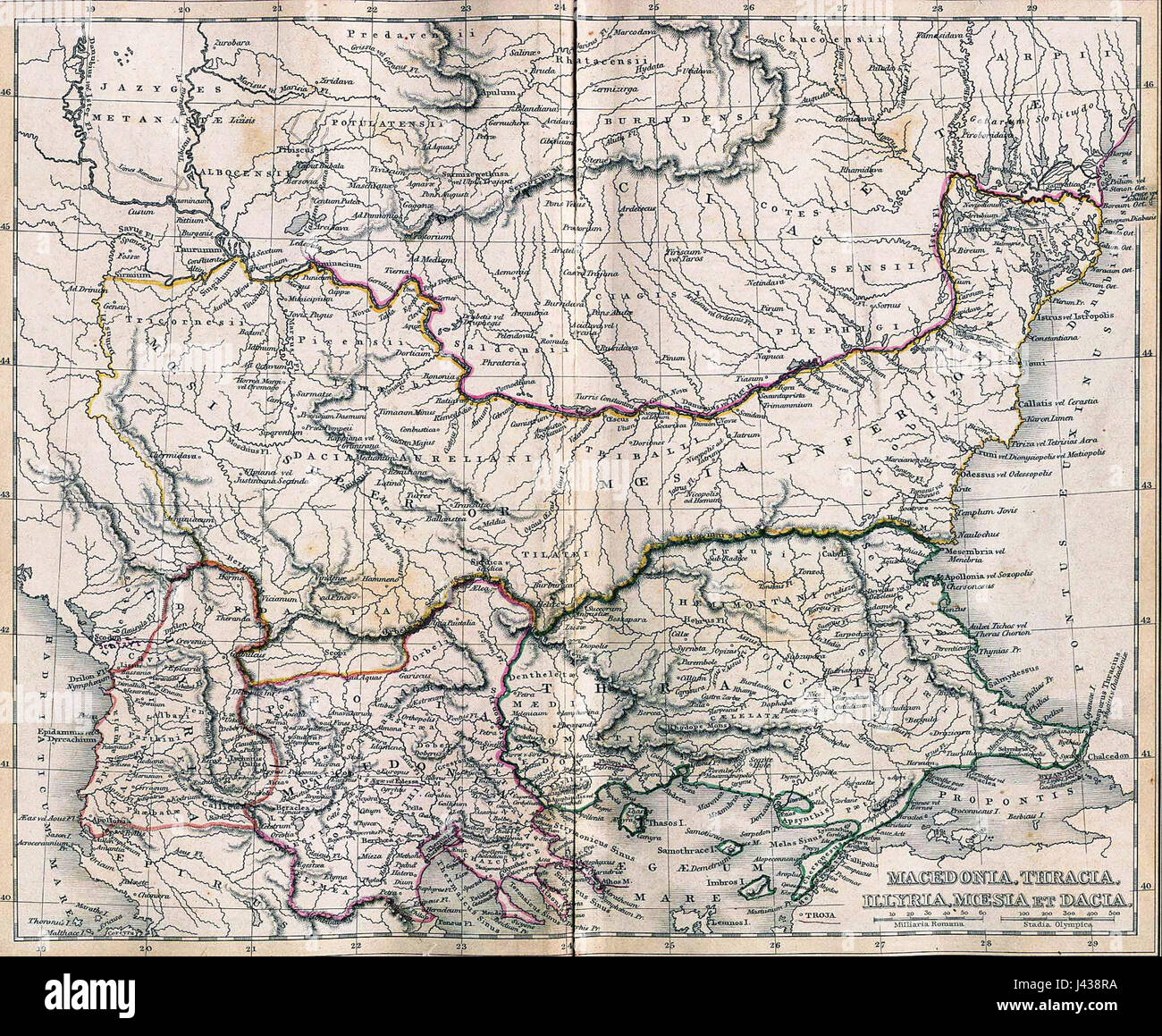 Map of dacia hi-res stock photography and images - Alamy