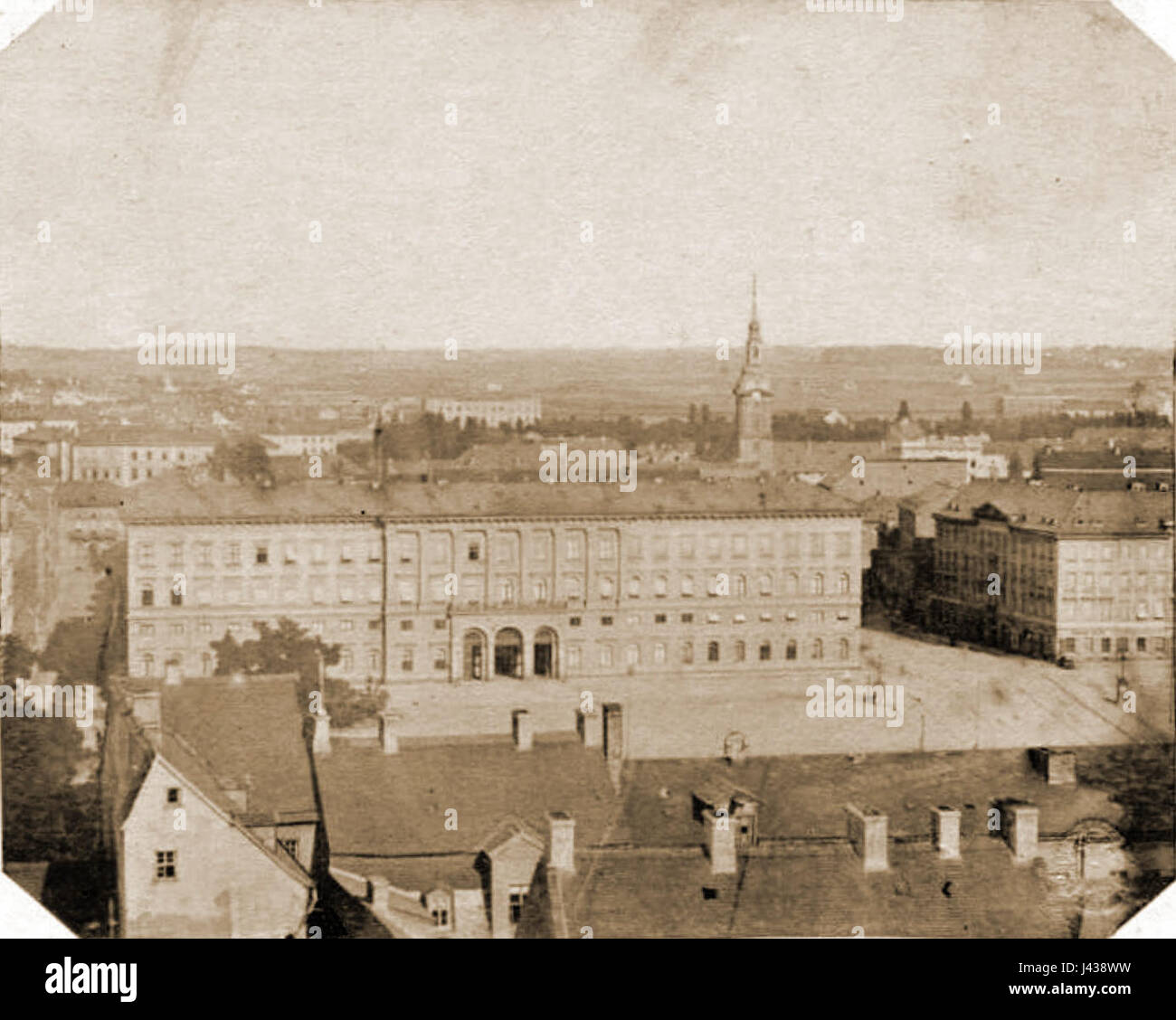 The Leipzig Postgebaeude and Johannisthurm are architectural landmarks ...