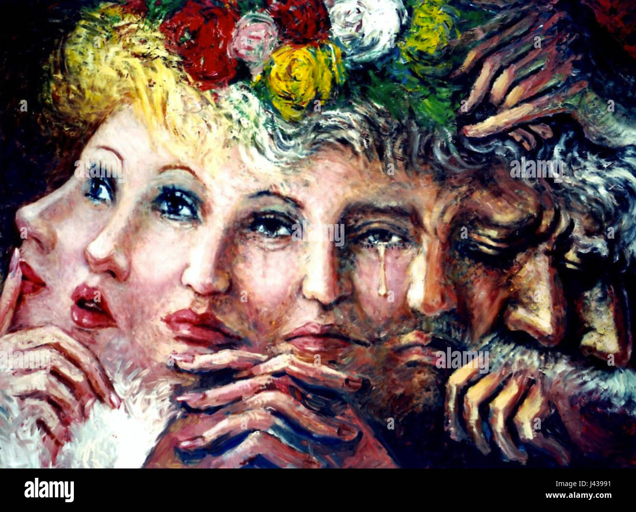 This work, titled 'Man Woman Multiplism,' likely explores themes of ...