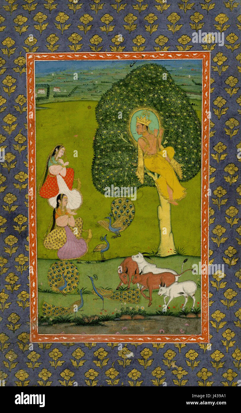 Krishna at tree hi-res stock photography and images - Alamy