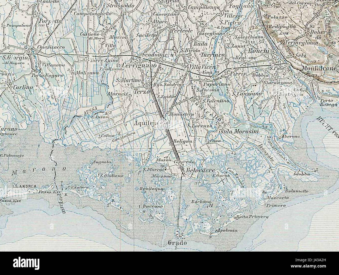 Map of grado hi-res stock photography and images - Alamy