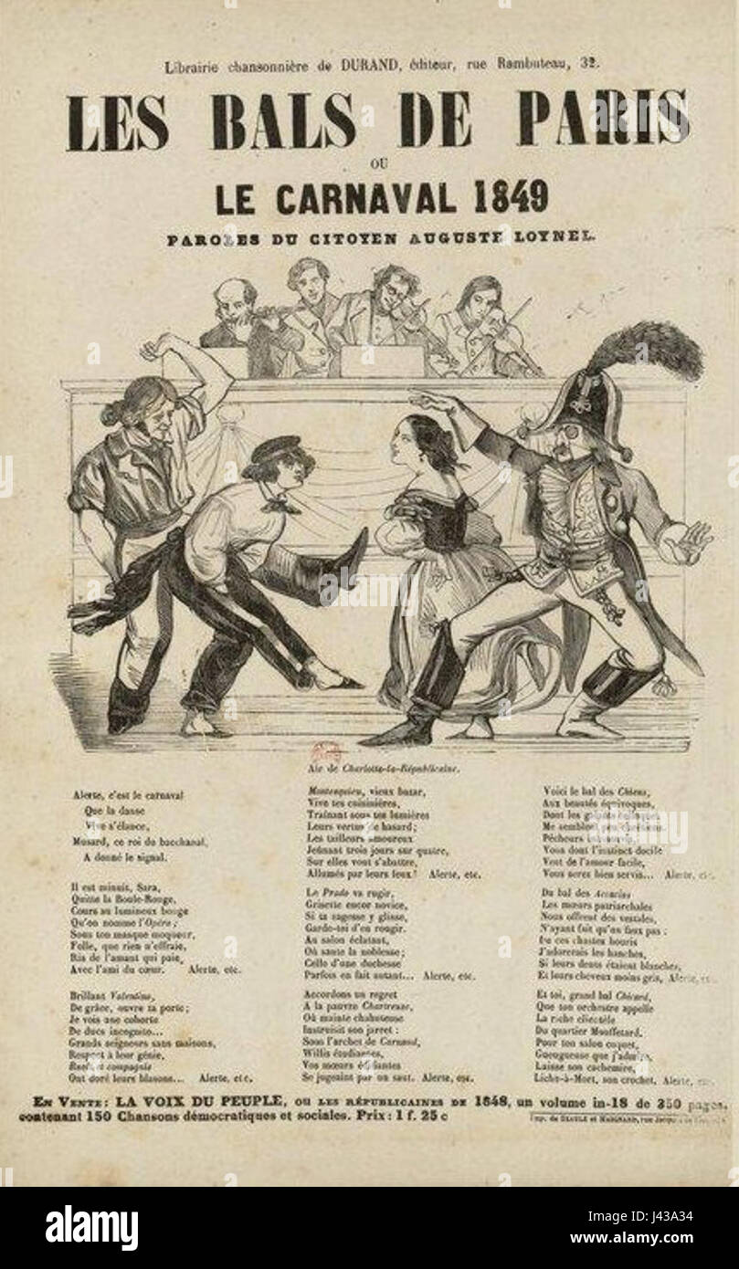 Les bals de Paris refers to the grand balls held in Paris, a part of ...