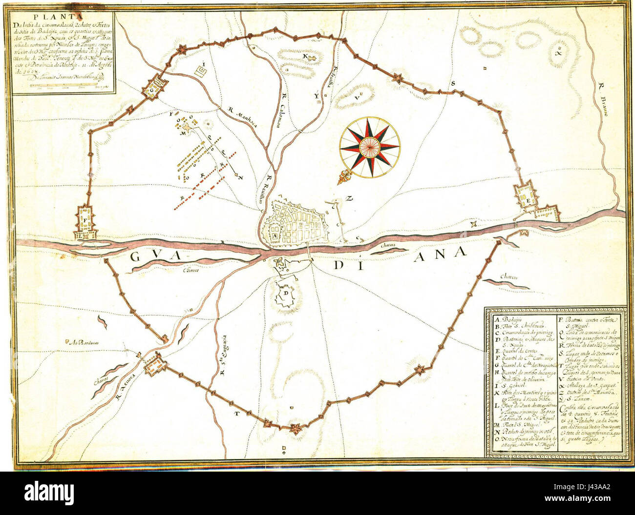 Badajoz map hi-res stock photography and images - Alamy