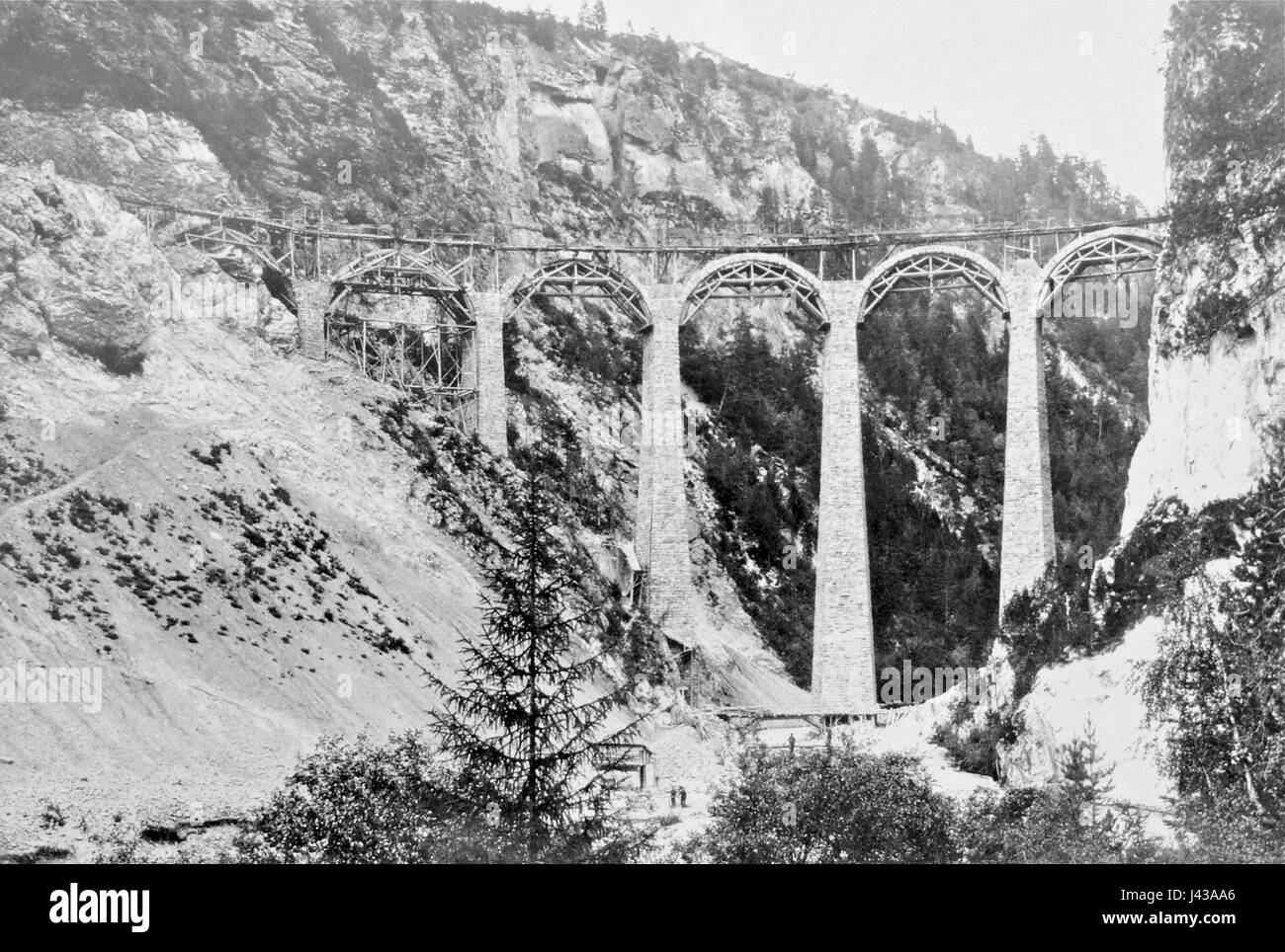 The Landwasserviadukt is a famous railway viaduct in Switzerland, known ...