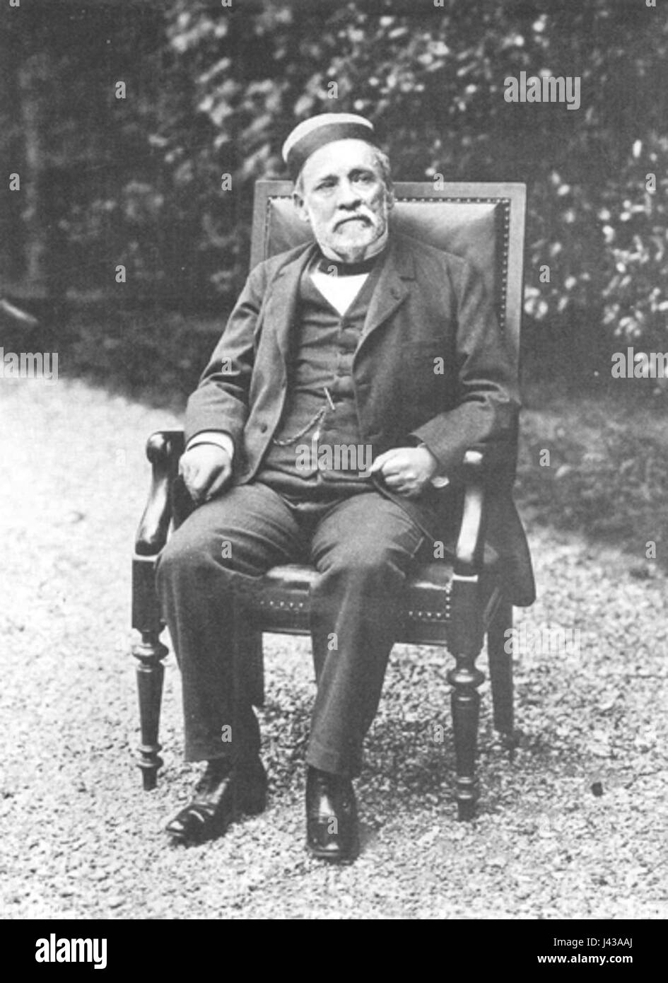 Louis Pasteur, a renowned French biologist, is captured in this image ...