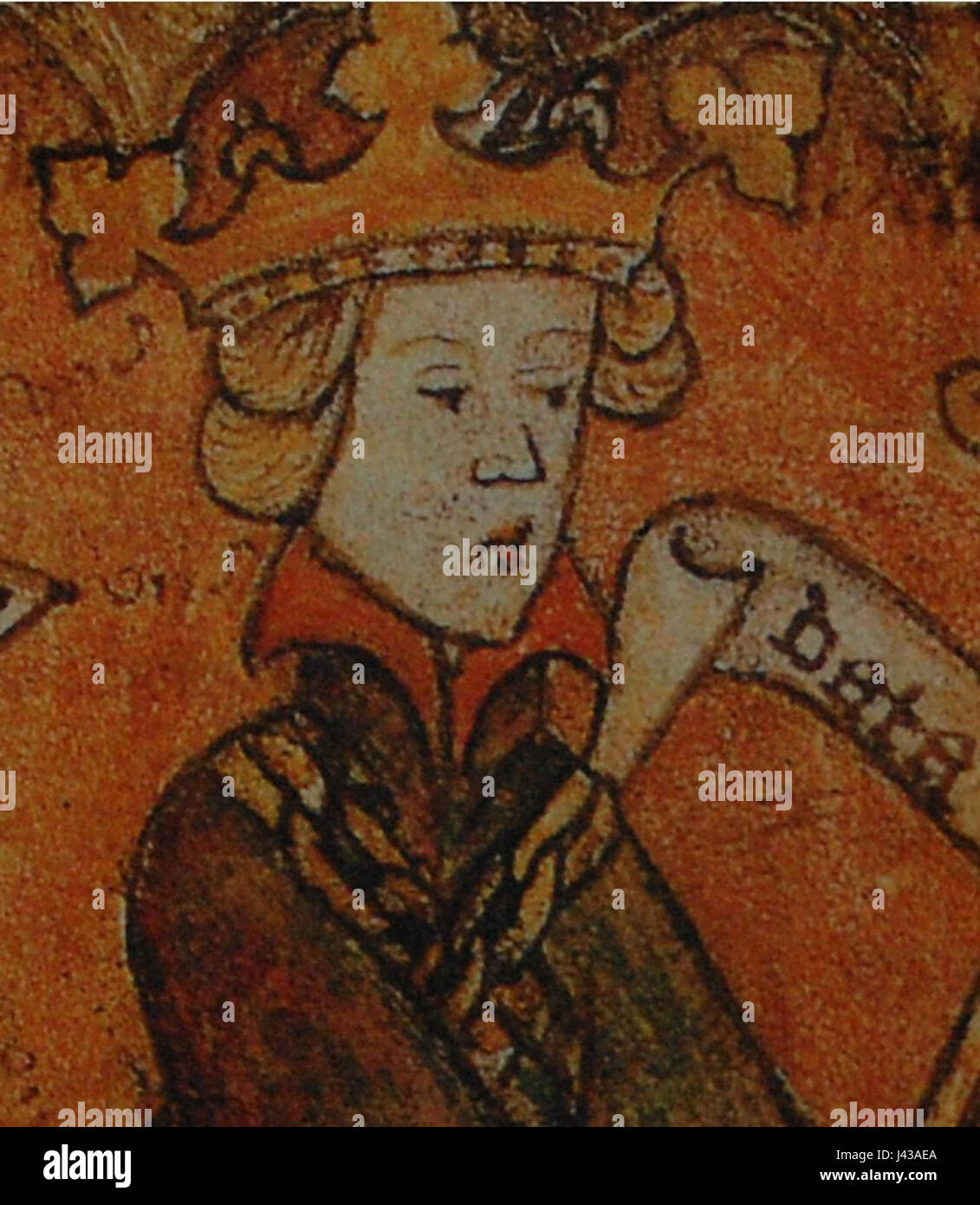 This image is a portrait of Magnus Eriksson, a king of Sweden and ...