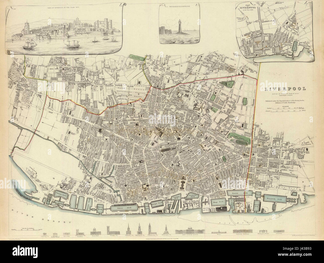 Liverpool map hi-res stock photography and images - Alamy