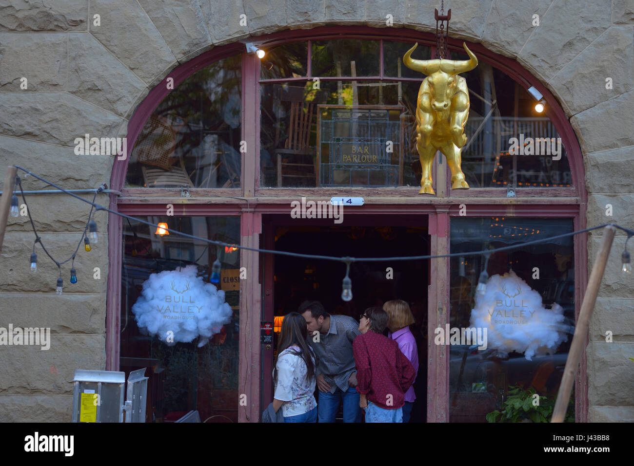 The Bull Valley Roadhouse, Port Costa CA Stock Photo - Alamy