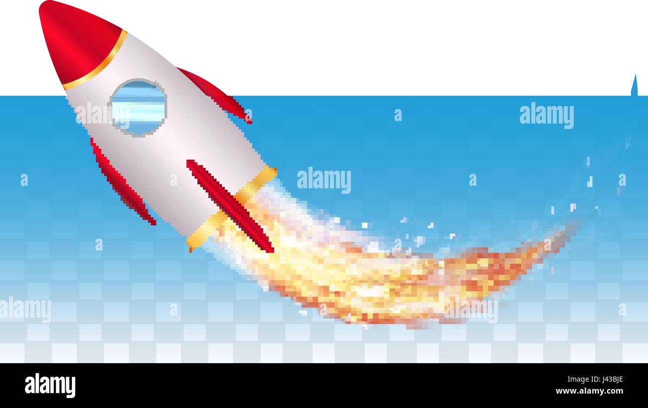 Toy rocket Stock Vector Images - Alamy