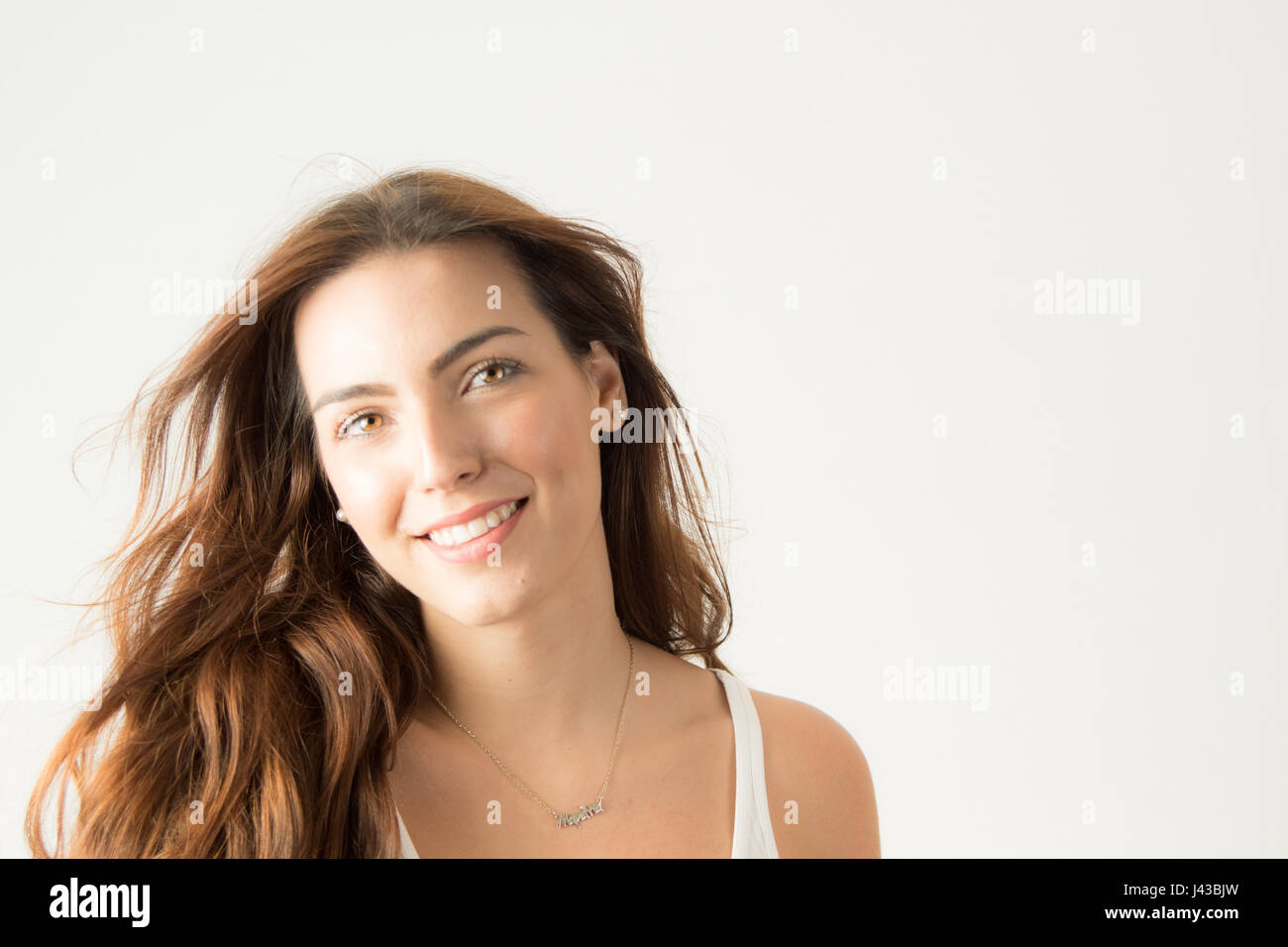 Hi key portraits, female Stock Photo - Alamy