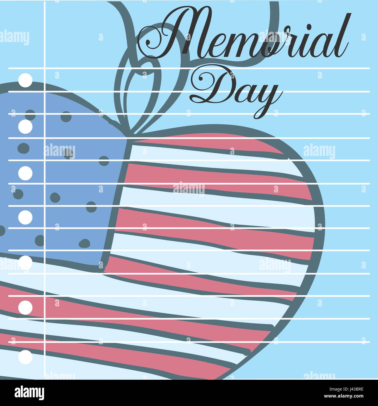 Card of memorial day style design Stock Vector Image & Art - Alamy