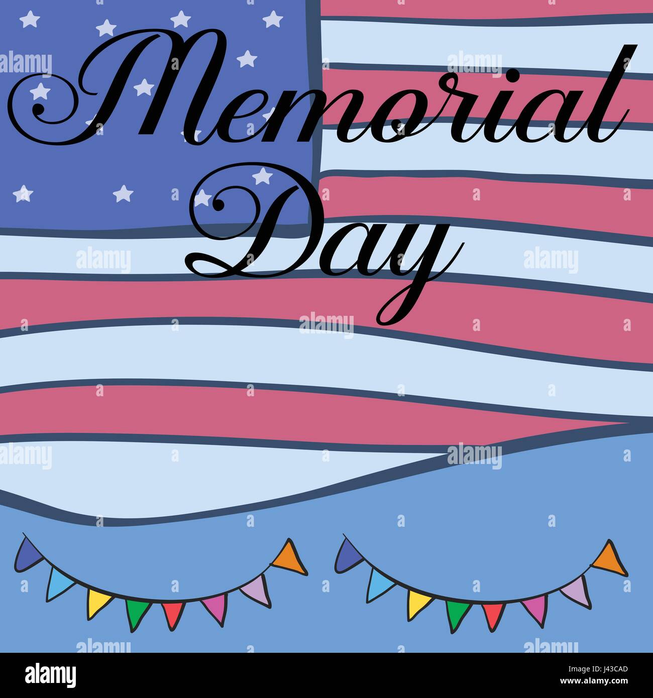Graphic design memorial day hand draw Stock Vector Image & Art - Alamy